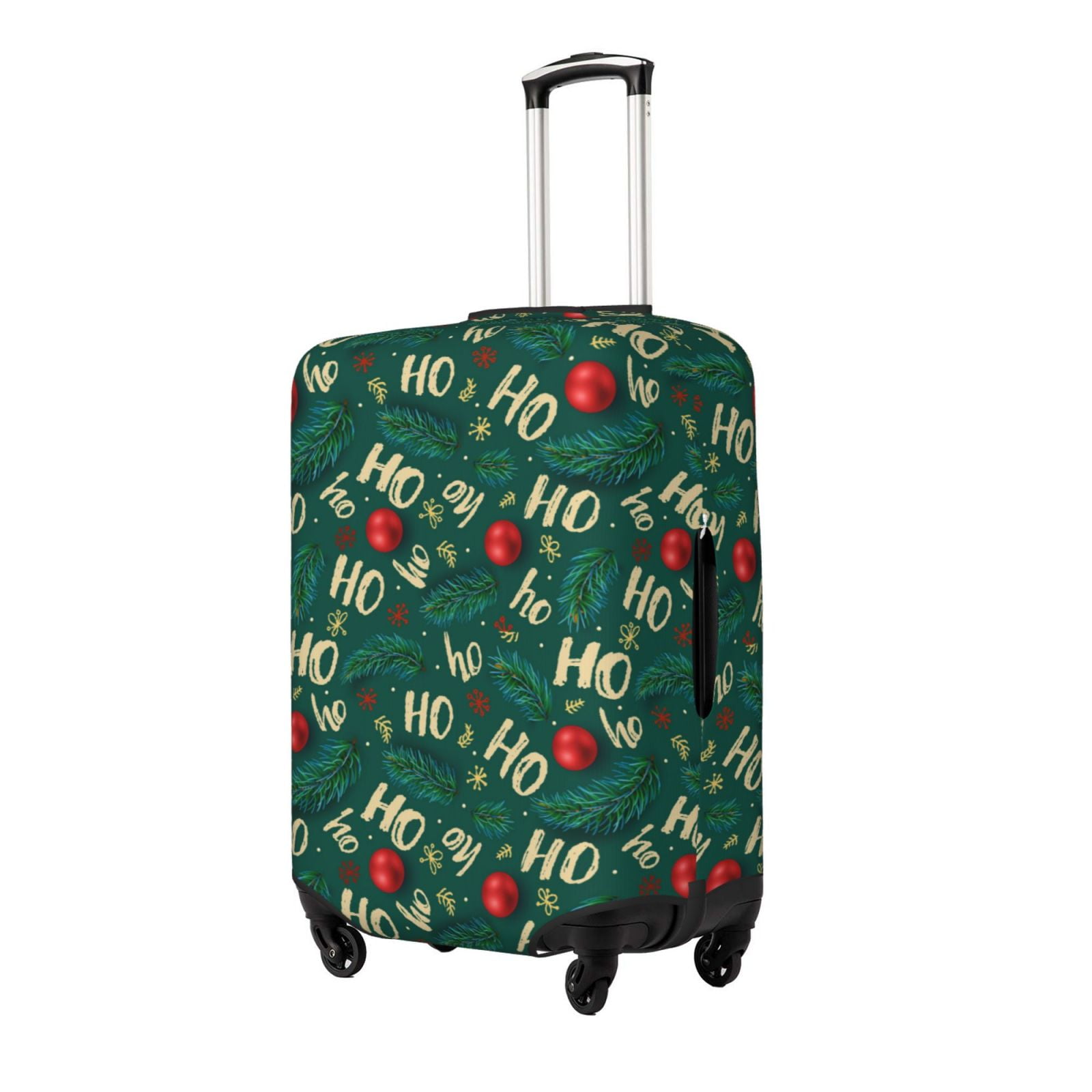 Susaid Green Background With Ho Print Elastic Washable Suitcase Cover ...