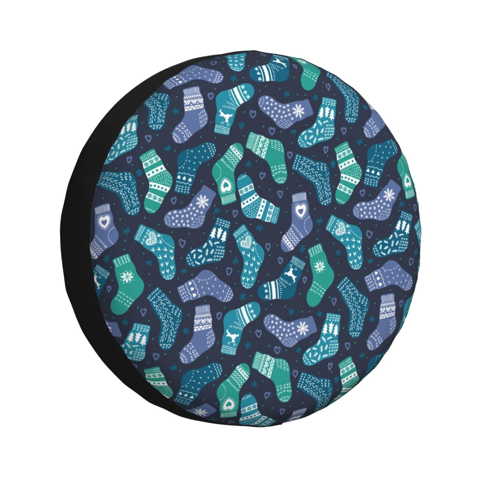 Susaid Green Christmas Print Socks Print Water Proof Spare Tire Cover ...