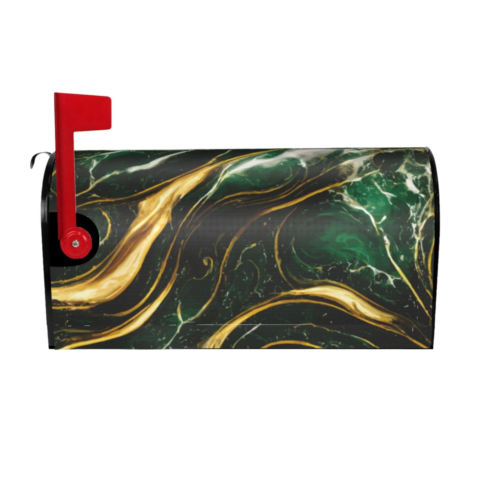 Susaid Green Marble Print Mailbox Covers,Magnetic Waterproof Oxford ...