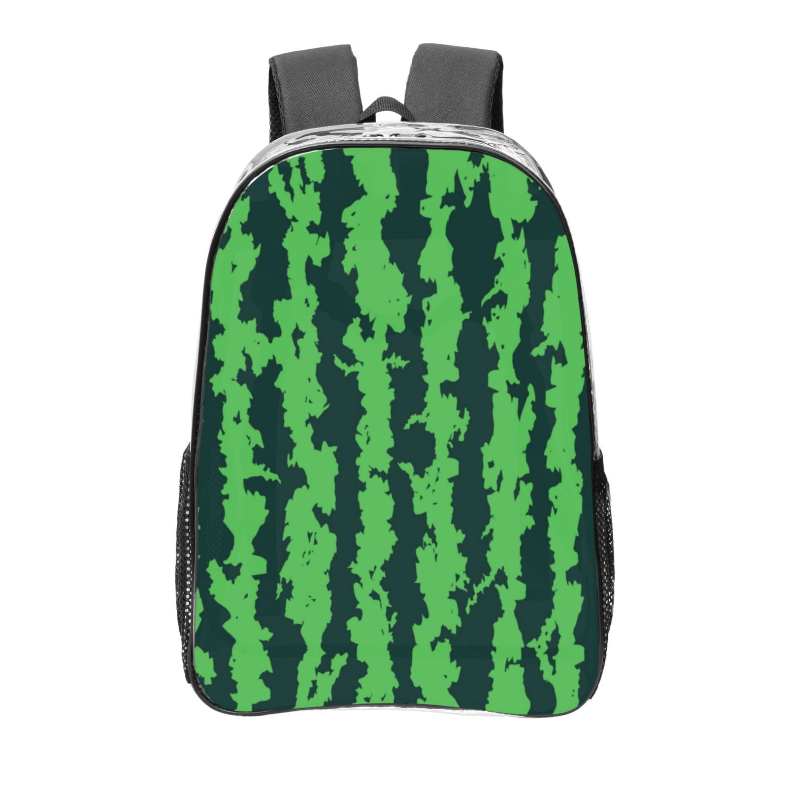 Susaid Green Stripes Of Watermelon Print Clear Backpack See Through ...