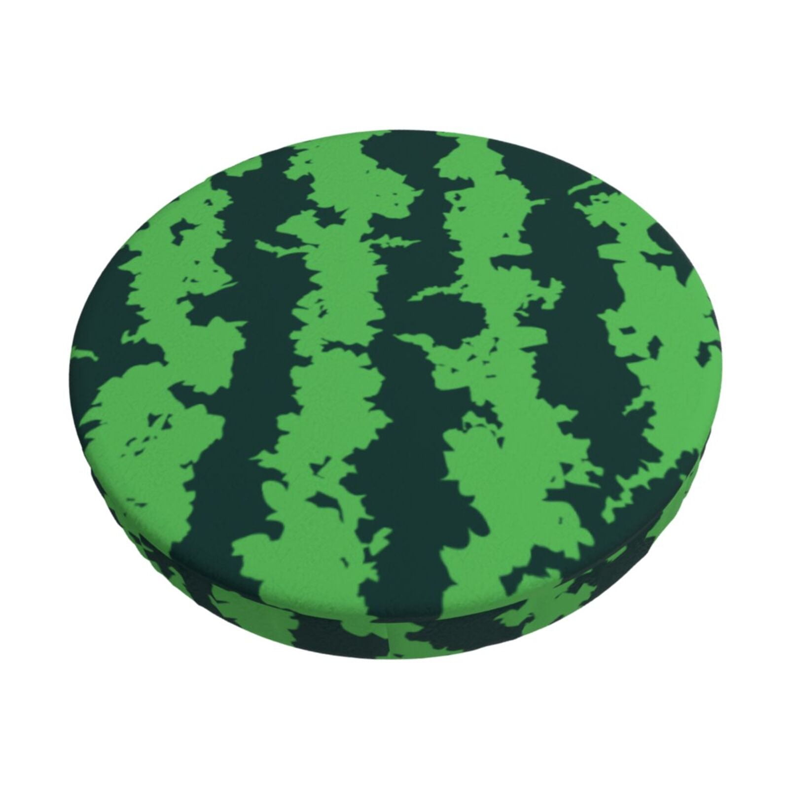 Susaid Green Stripes Of Watermelon Print Elastic Bar Stool Cover ...