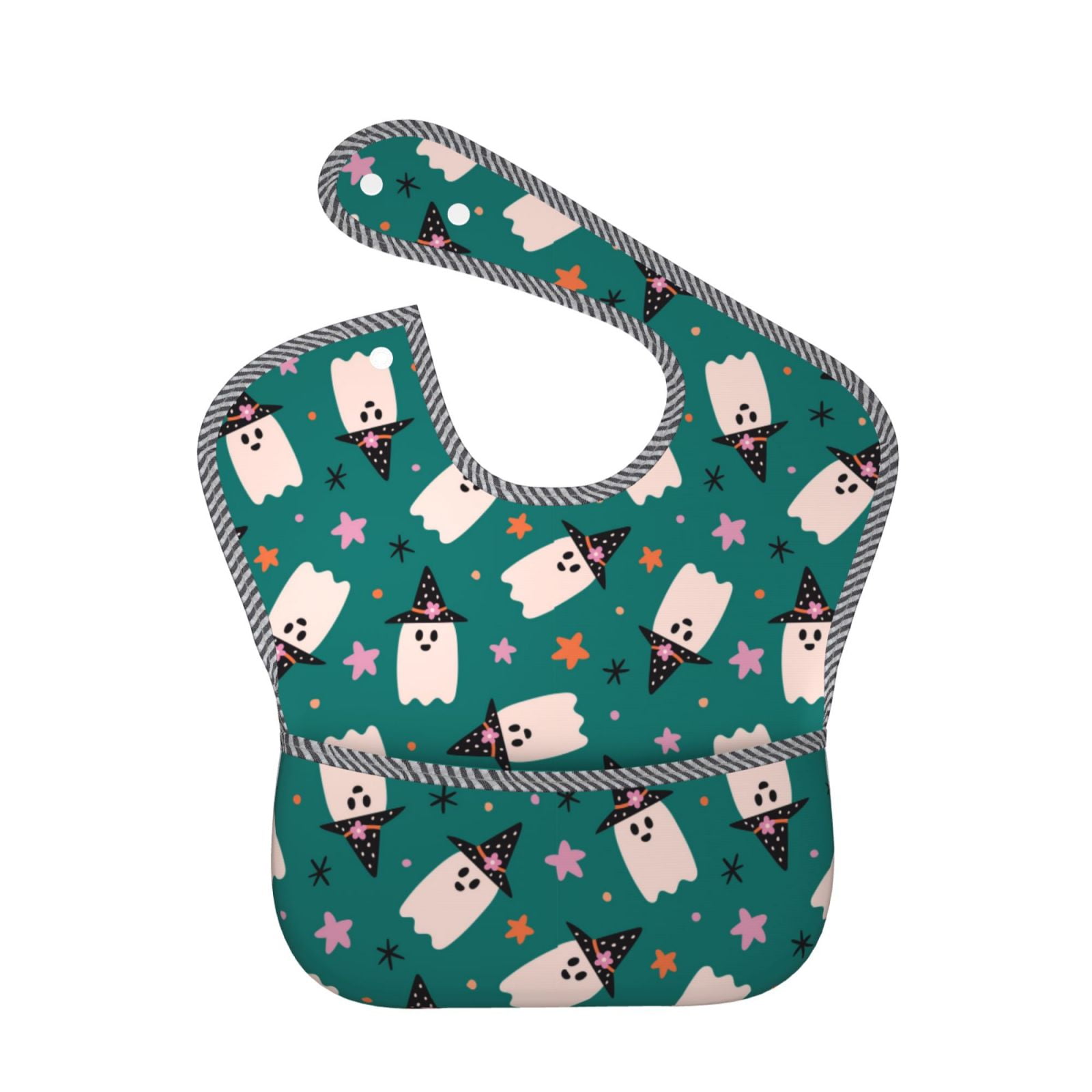 Susaid Halloween Ghosts Print Bibs for Babies Toddlers Adjustable ...