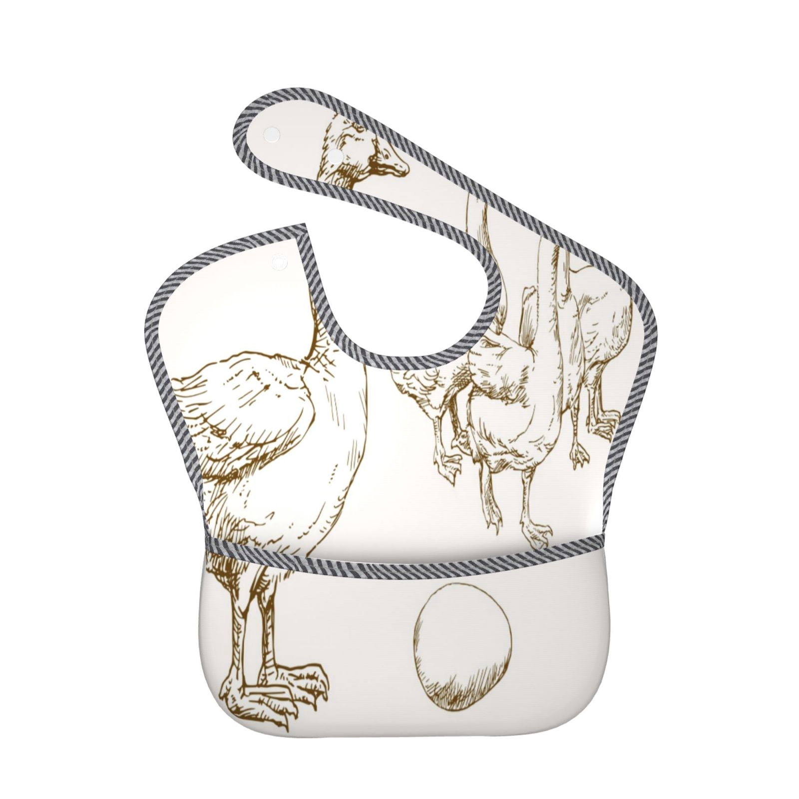 Susaid Hand Drawn Goose Print Bibs for Babies Toddlers Adjustable ...