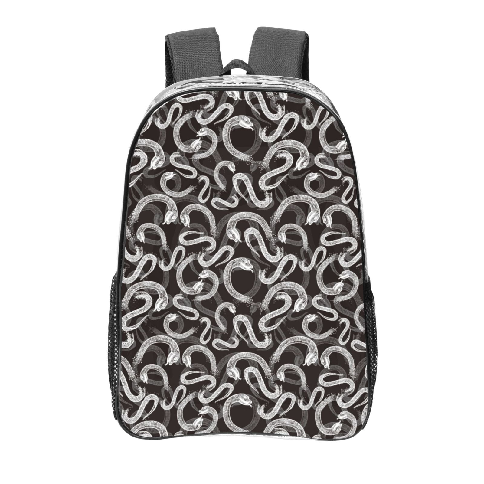 Susaid Hand Drawn Snake Print Clear Backpack See Through Transparent ...