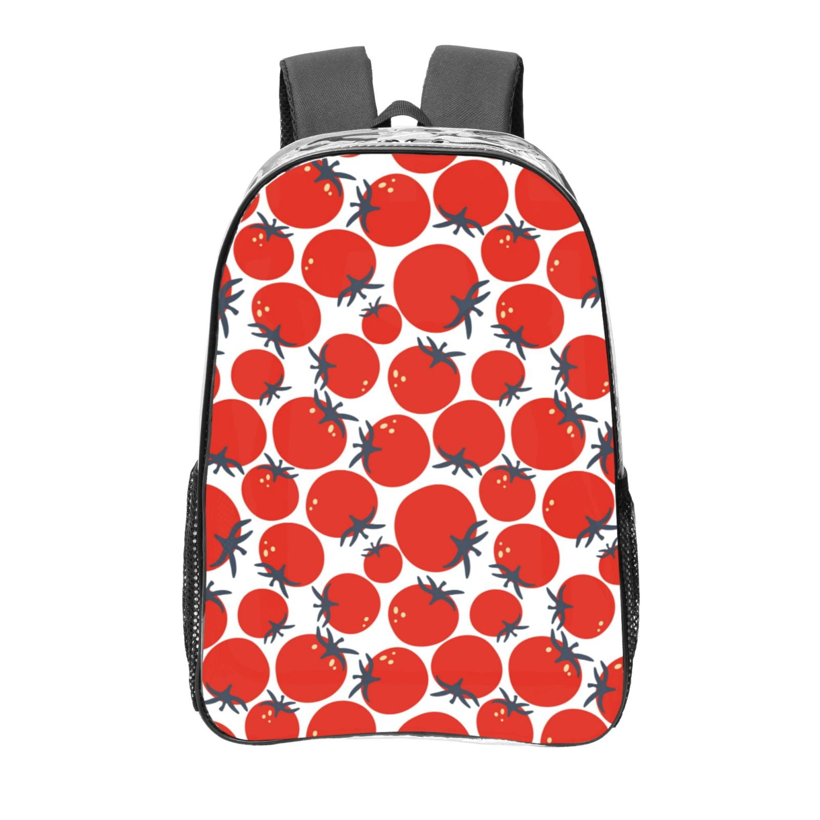 Susaid Hand Drawn Tomatoes Print Clear Backpack See Through Transparent ...