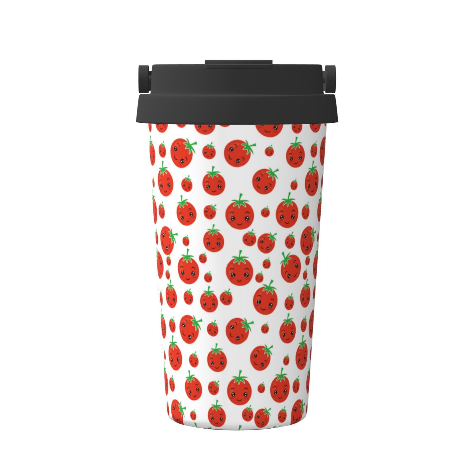 Susaid Hand Drawn Tomatoes Print Coffee Travel Mug, Insulated Coffee ...