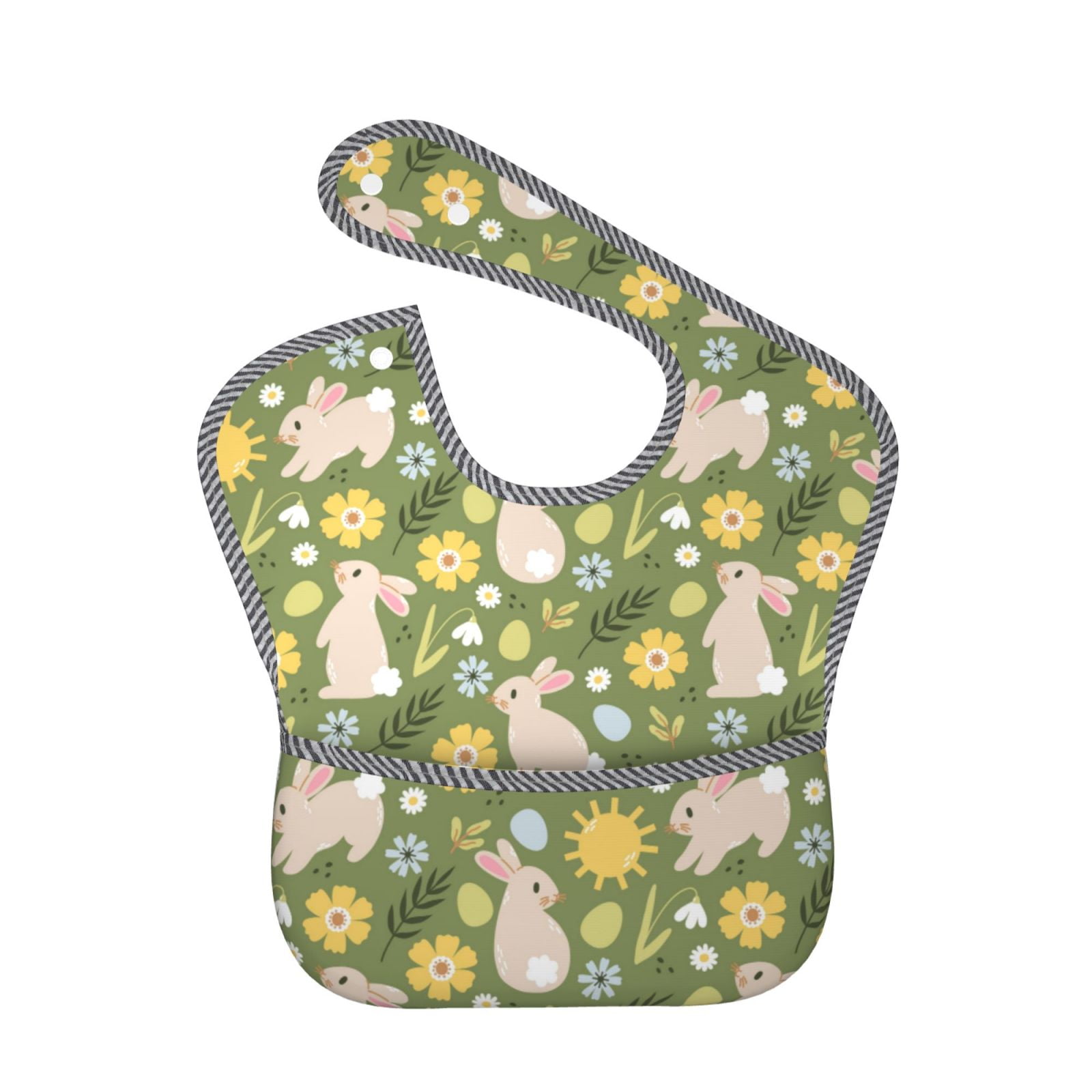 Susaid Happy Easter Print Bibs for Babies Toddlers Adjustable ...