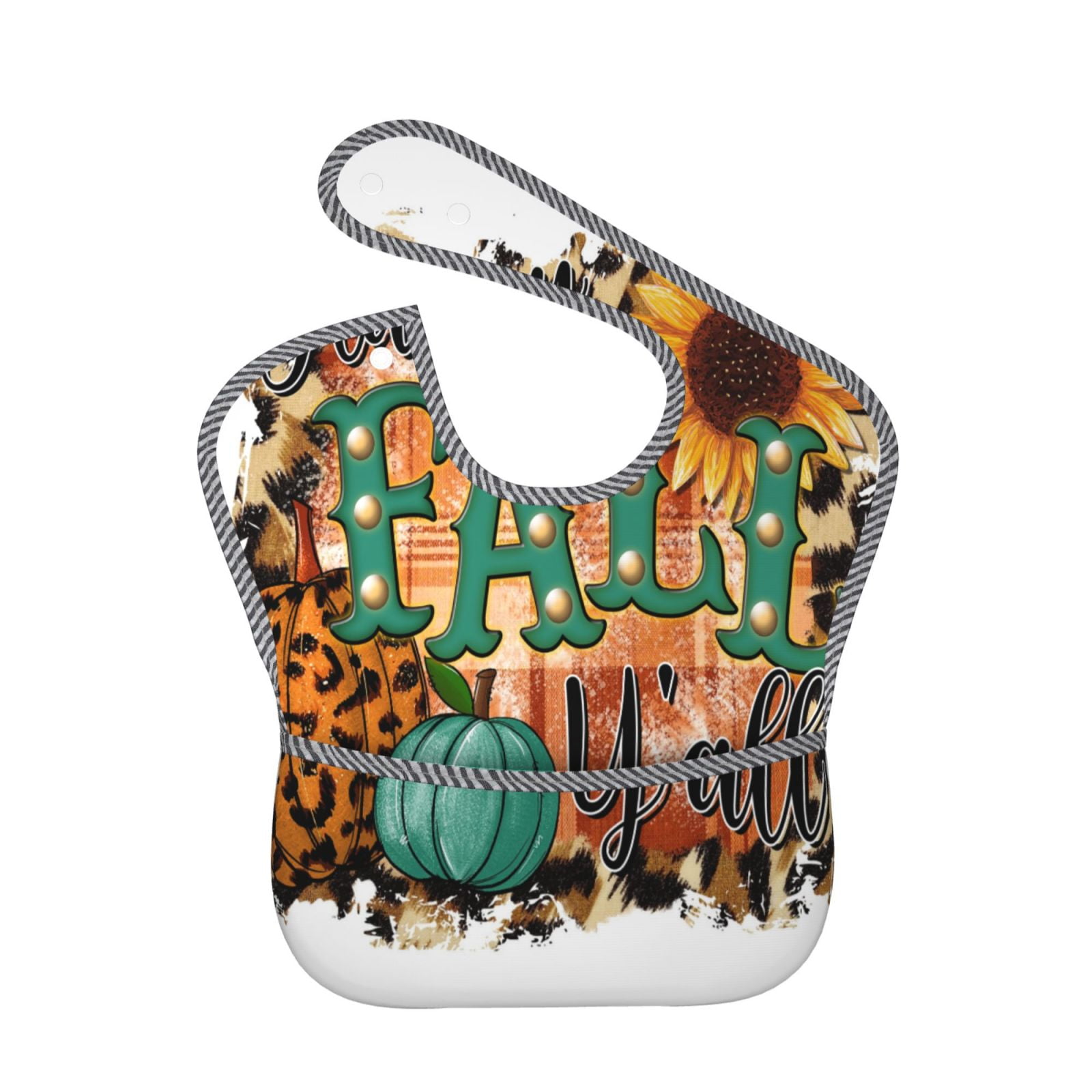 Susaid Happy Fall Y'All Print Bibs for Babies Toddlers Adjustable ...