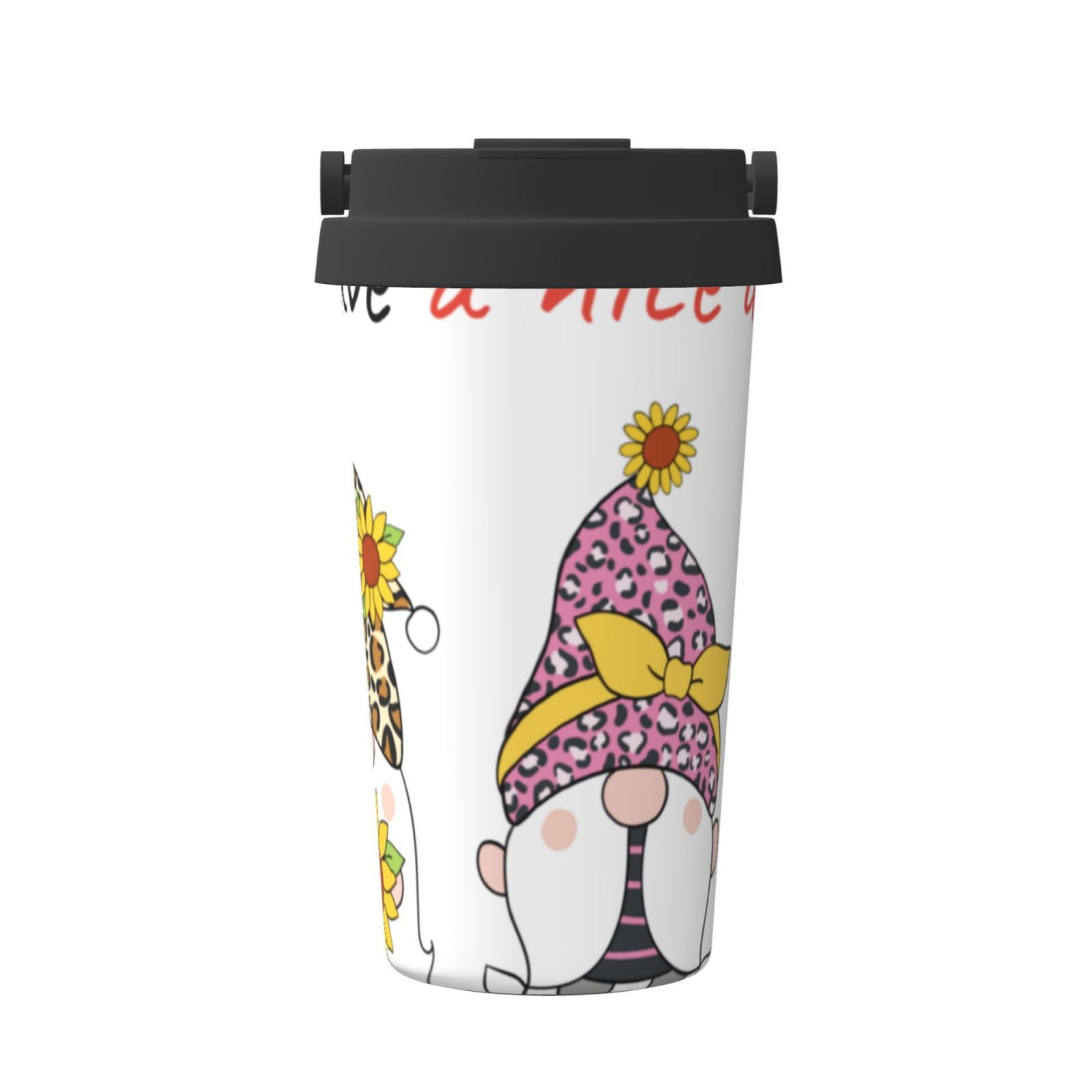 Susaid Have a Nice Day Print Coffee Travel Mug, Insulated Coffee Mug ...
