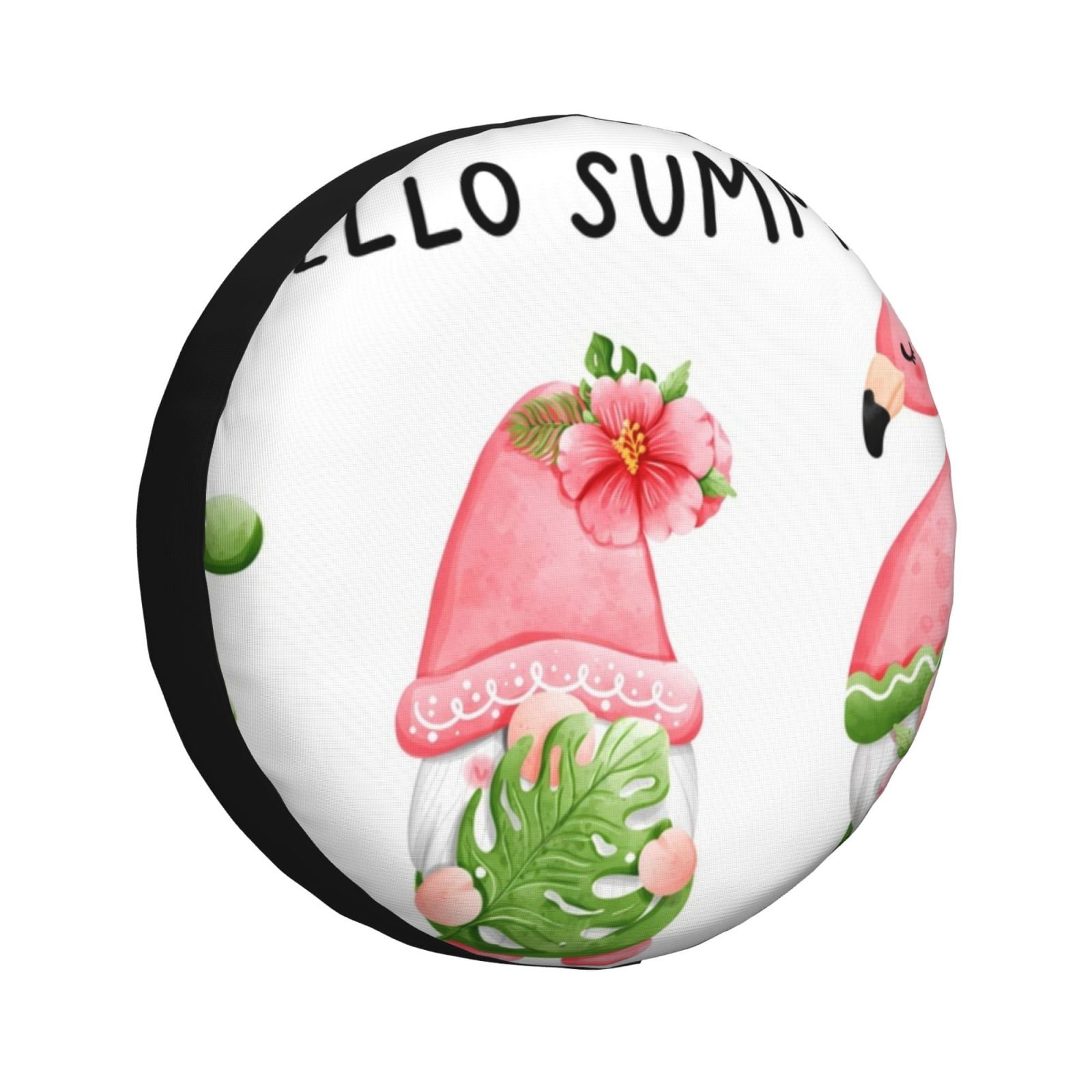 Susaid Hello Summer Gnome Print Water Proof Spare Tire Cover Wheel Tire ...