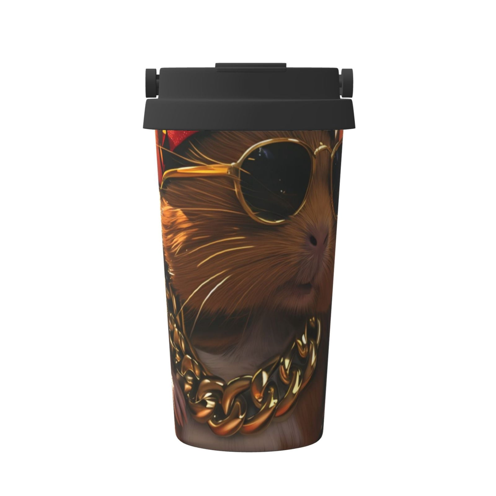 Susaid Hip-Hop Guinea Pig. Print Coffee Travel Mug, Insulated Coffee ...