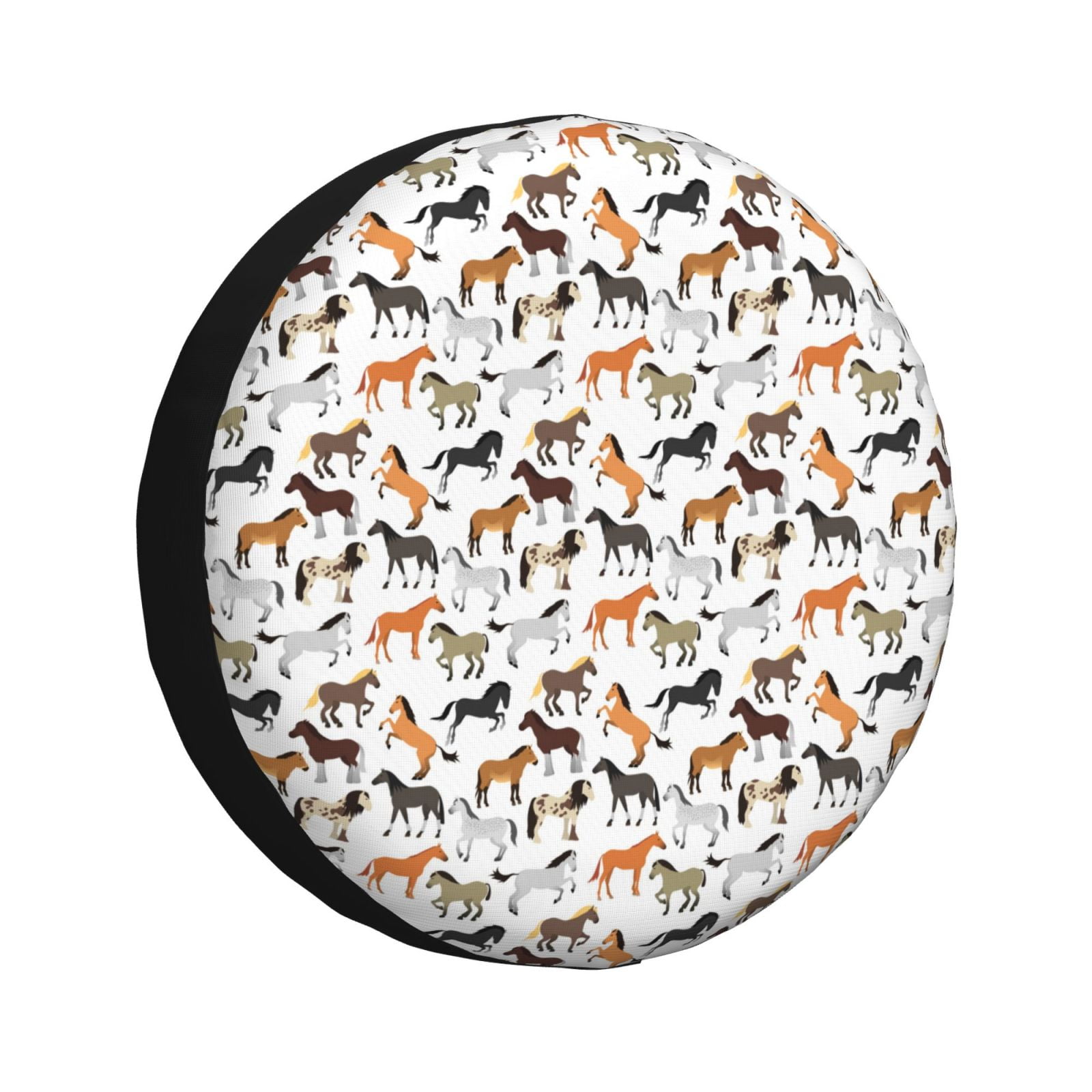 Susaid Horse Print Water Proof Spare Tire Cover Wheel Tire Dust-proof ...