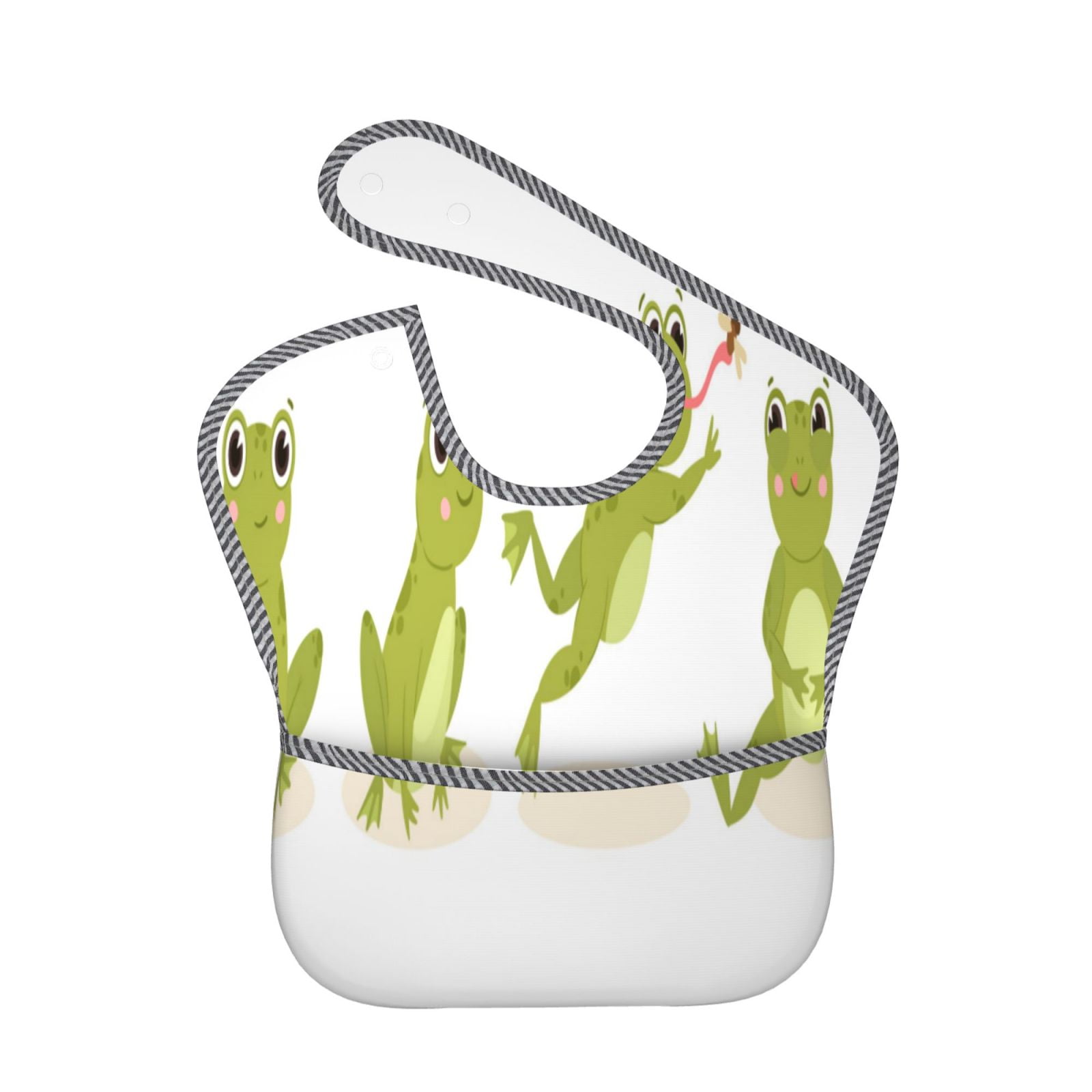 Susaid Hunting Frog Print Bibs for Babies Toddlers Adjustable ...