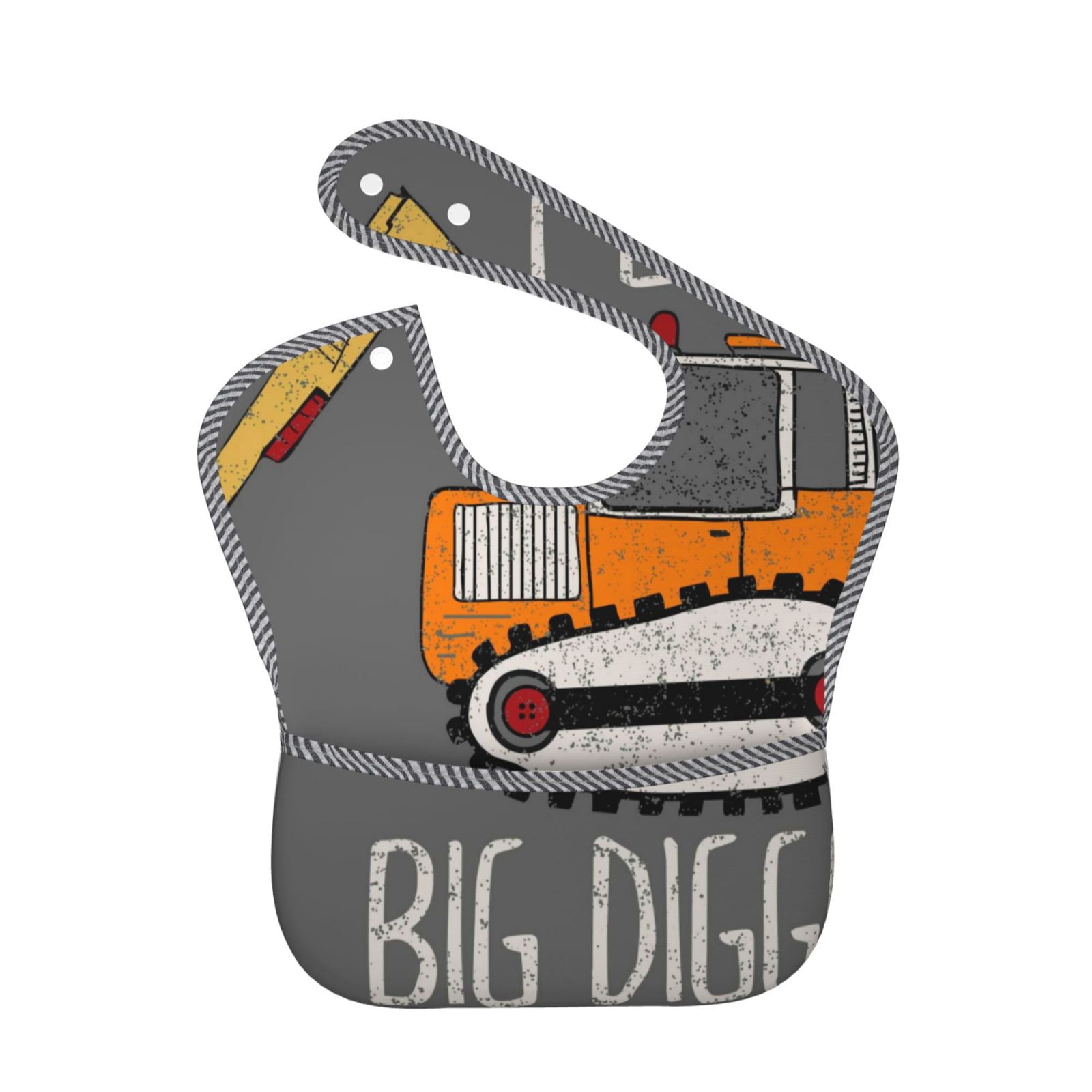 Susaid I Like Big Digger Print Bibs for Babies Toddlers Adjustable ...