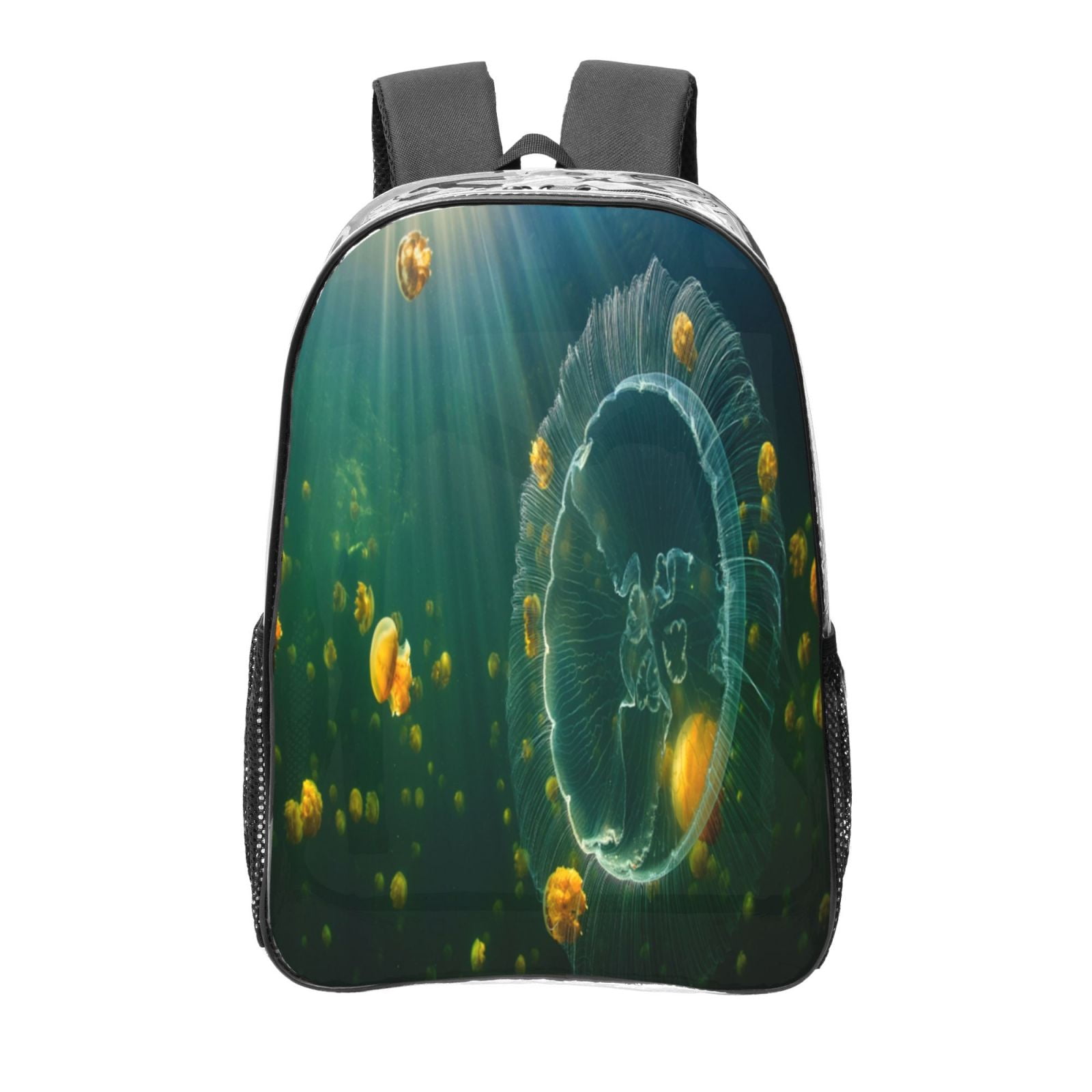 Susaid Jelly Fish Print Clear Backpack See Through Transparent Plastic ...