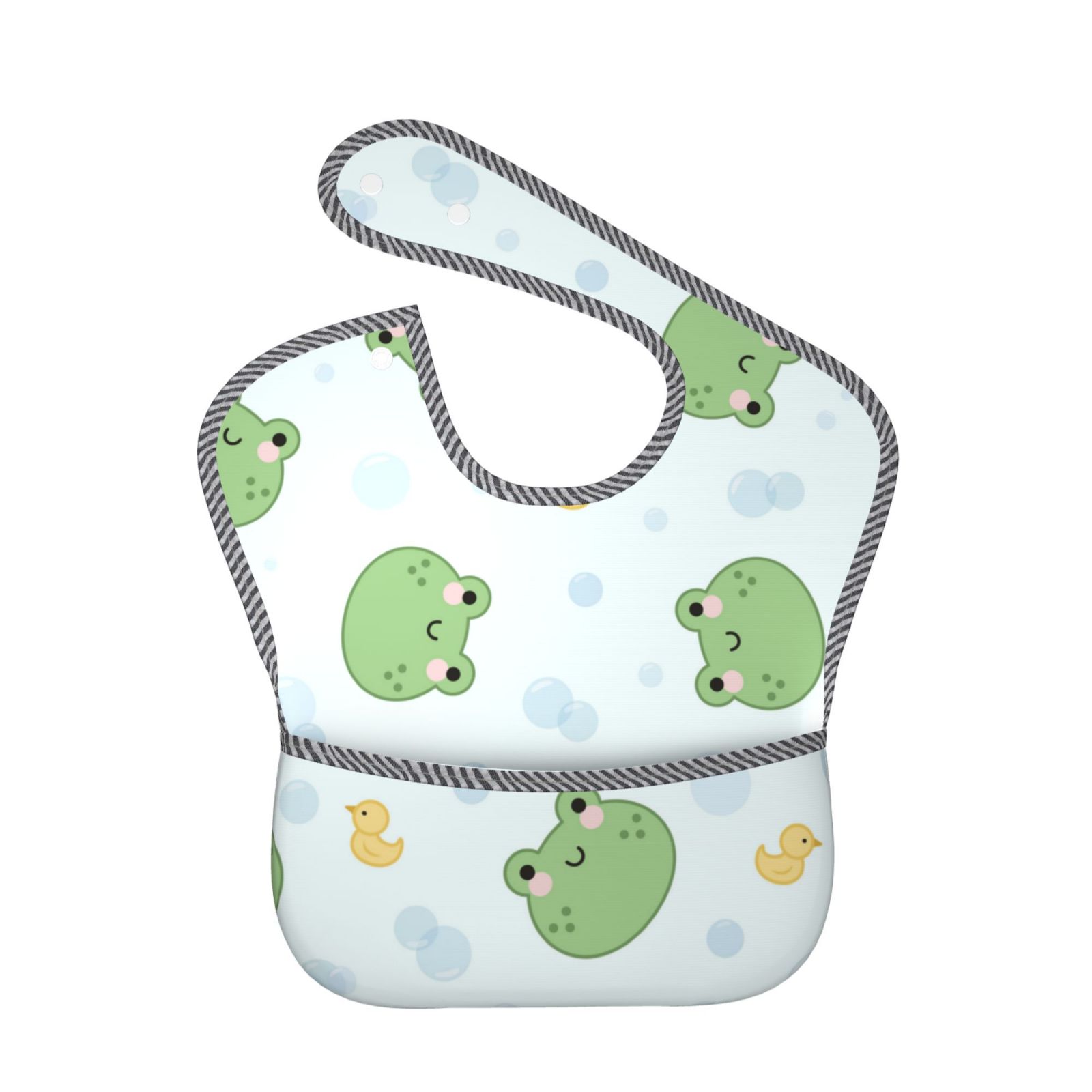 Susaid Kawaii Frogs Print Bibs for Babies Toddlers Adjustable ...