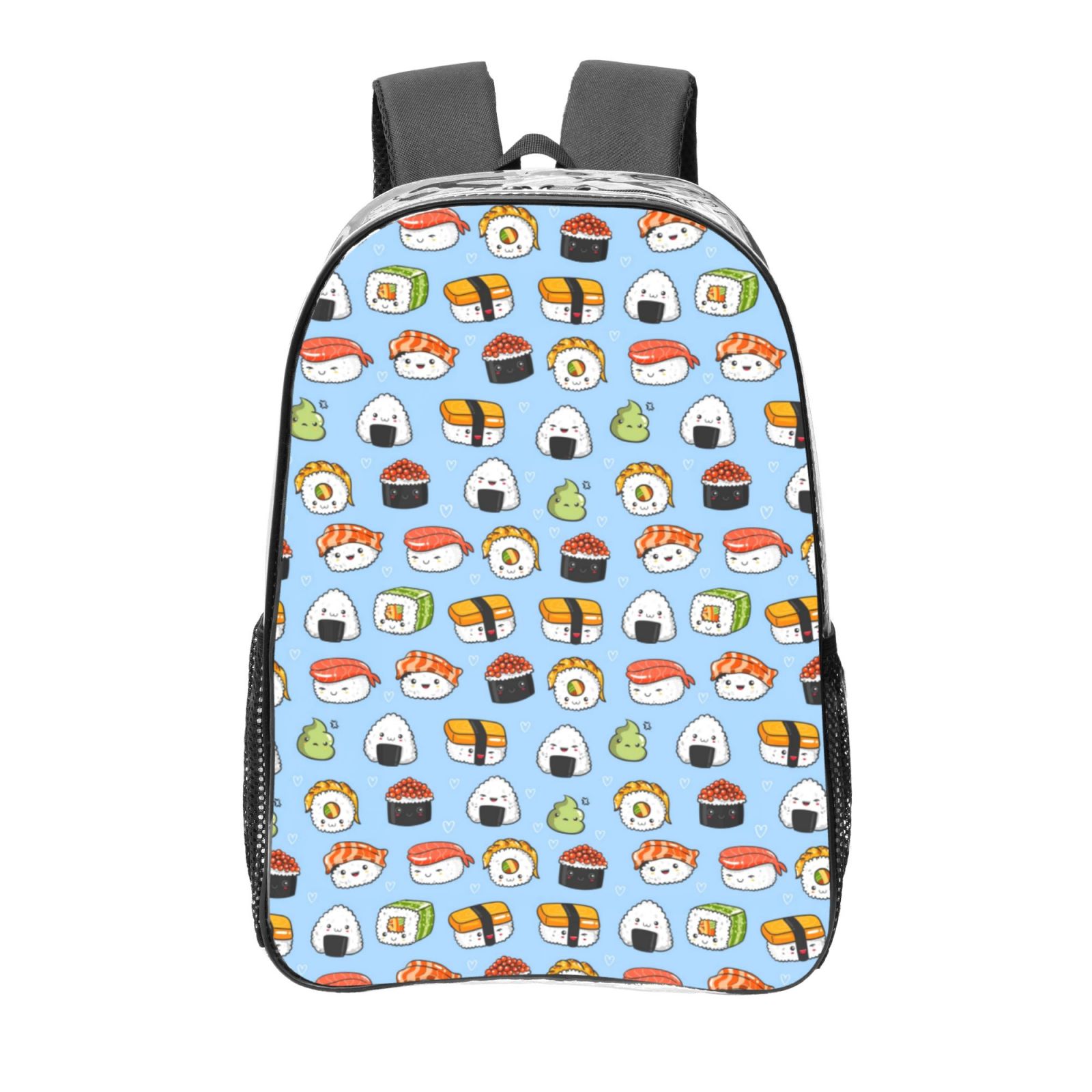 Susaid Kawaii Sushi (2) Print Clear Backpack See Through Transparent ...