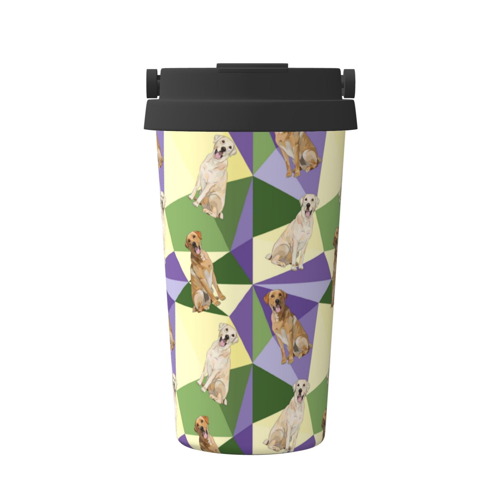 Susaid Labrador Retriever Dog Print Coffee Travel Mug, Insulated Coffee ...