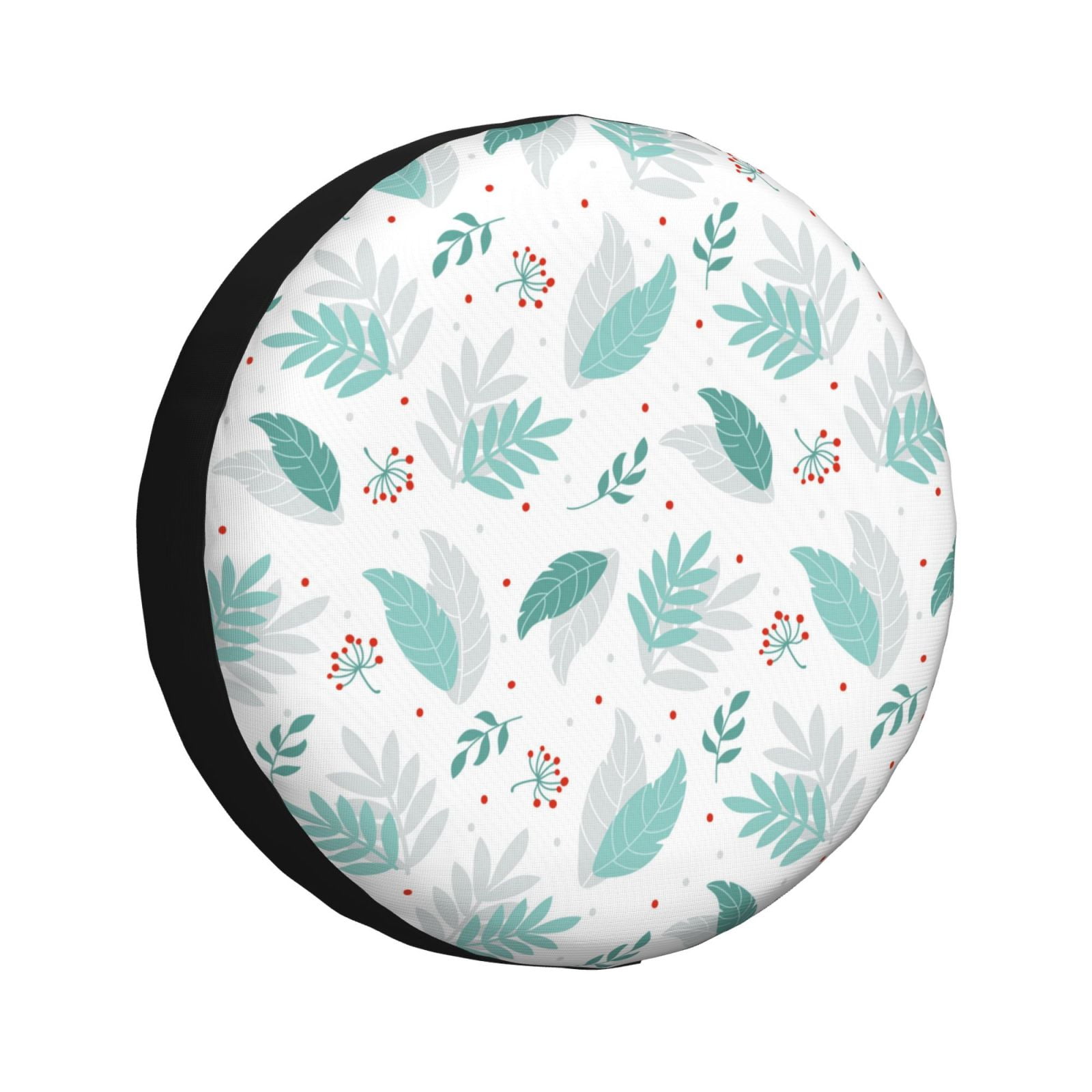 Susaid Leaf Print Green Print Water Proof Spare Tire Cover Wheel Tire ...