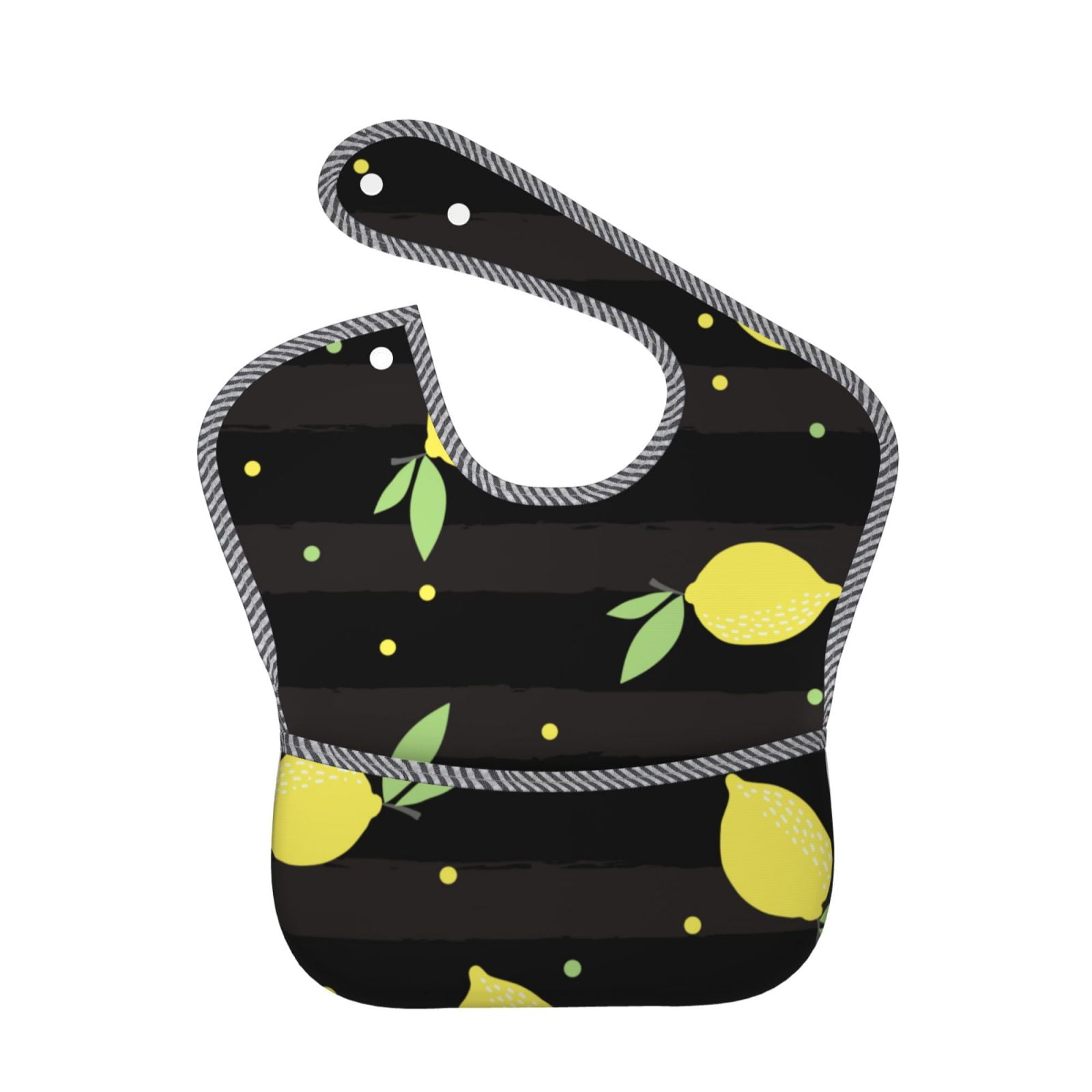 Susaid Lemon Print Bibs for Babies Toddlers Adjustable Waterproof Free ...
