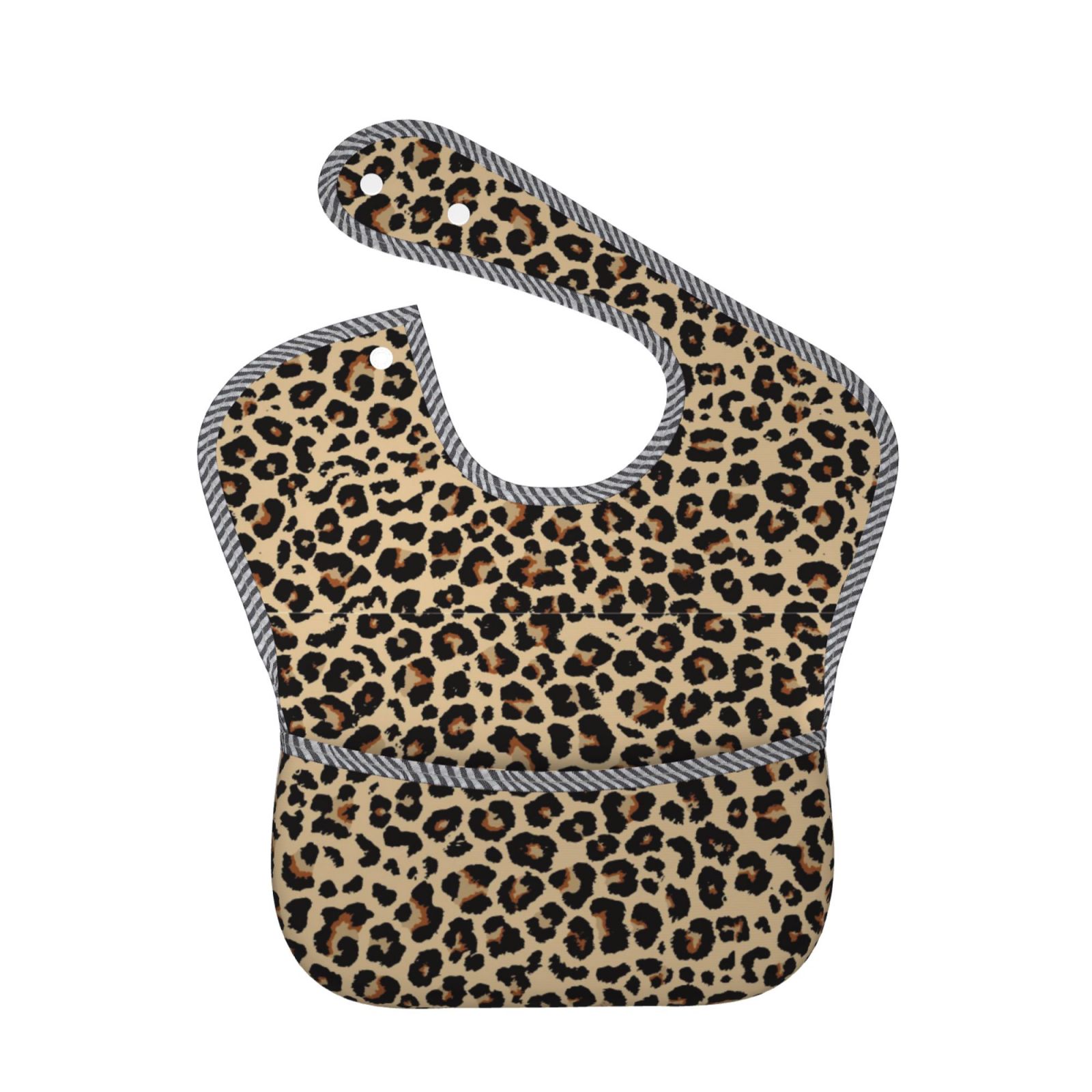 Susaid Leopard Print-1 Print Bibs for Babies Toddlers Adjustable Waterproof Free Soft Durable ...