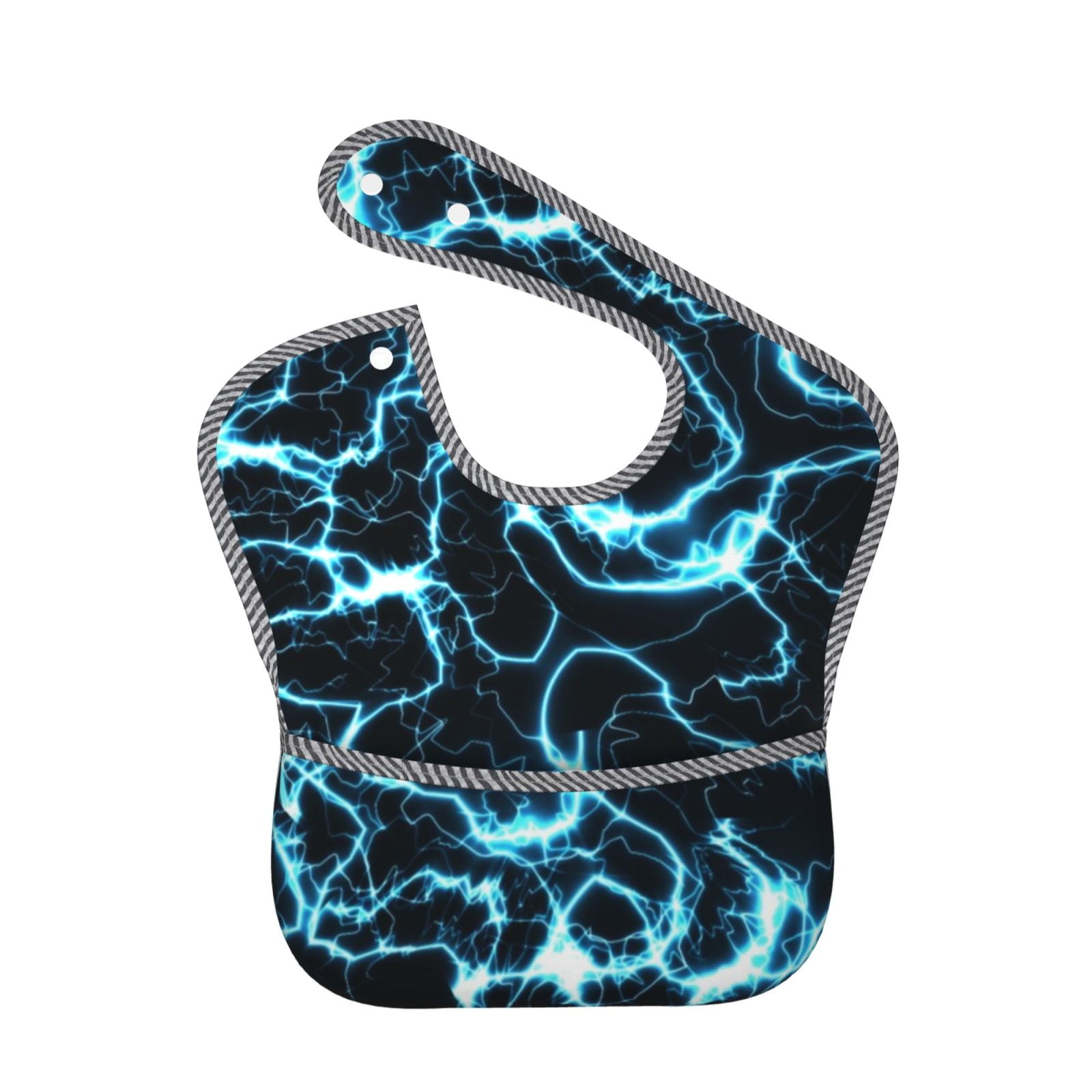 Susaid Lightning Print Bibs for Babies Toddlers Adjustable Waterproof ...
