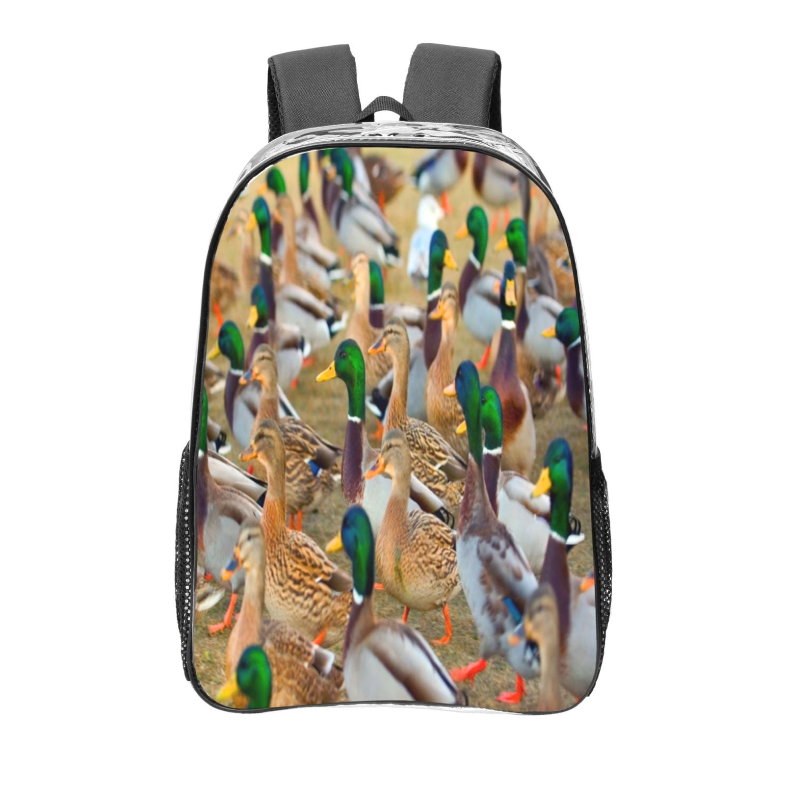 Susaid Mallard Ducks Print Clear Backpack See Through Transparent ...
