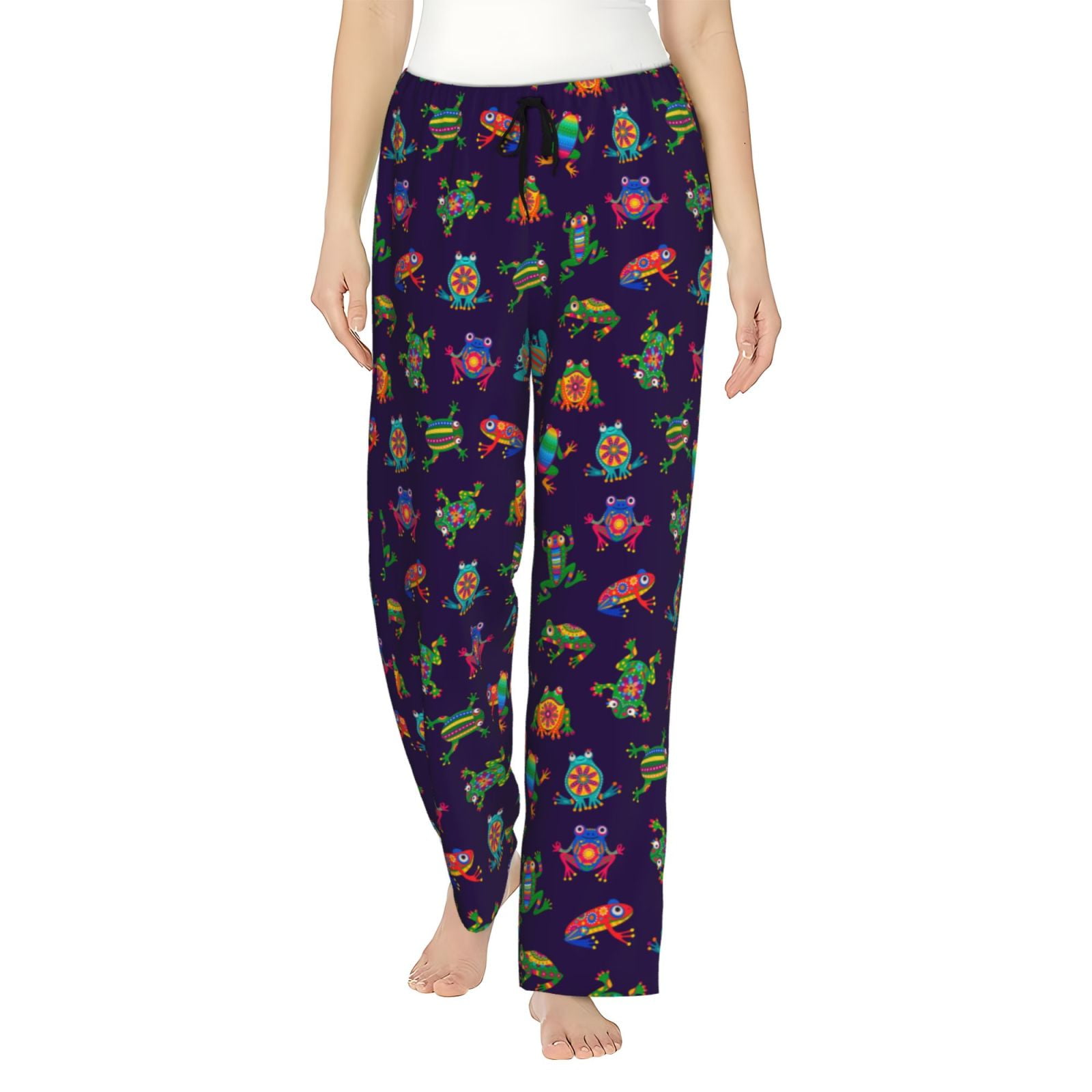 Susaid Mexican Frogs Print Women Relaxing Pajama Pants Comfy Pj Bottoms ...