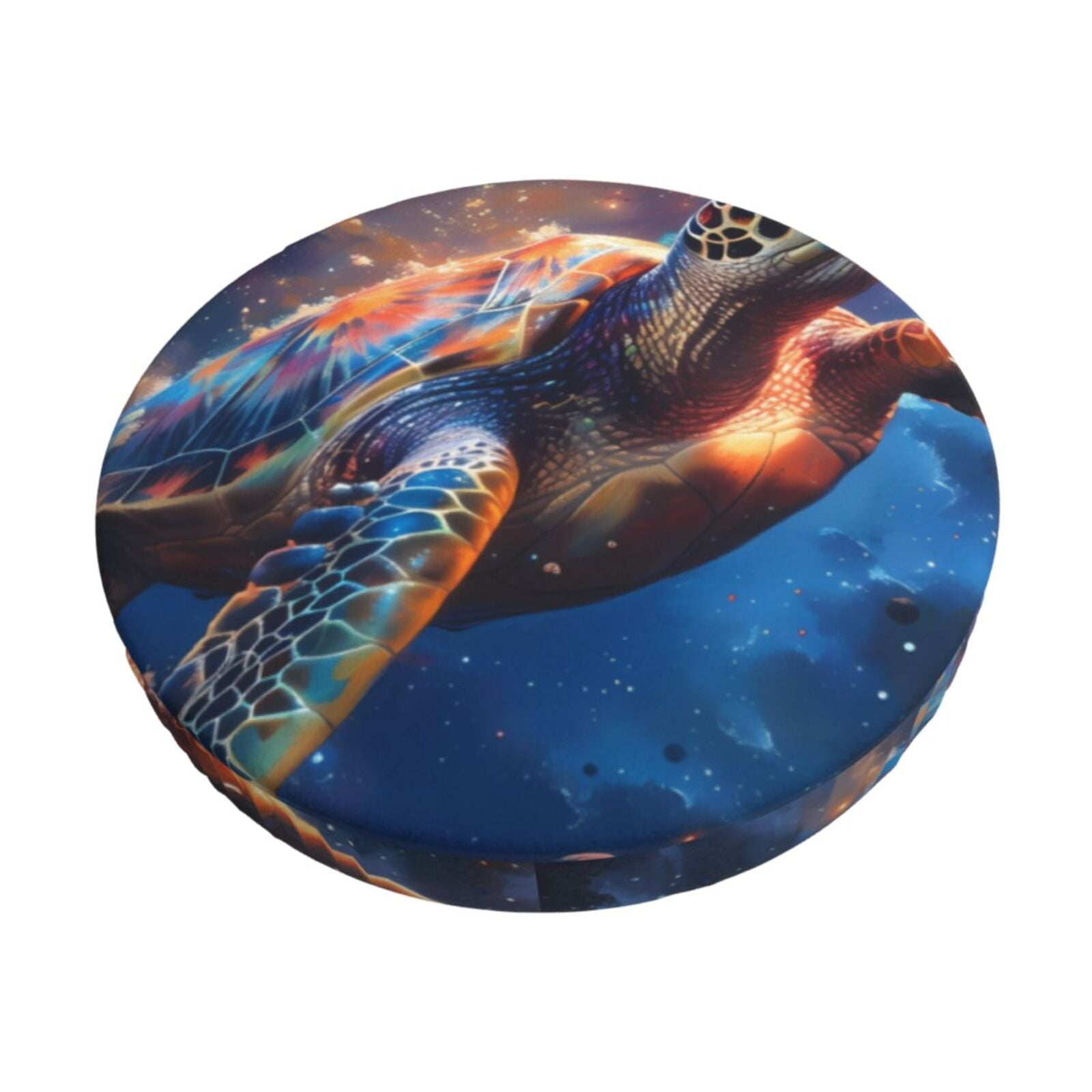 Susaid Night Sky Turtle Print Elastic Bar Stool Cover Personalized ...