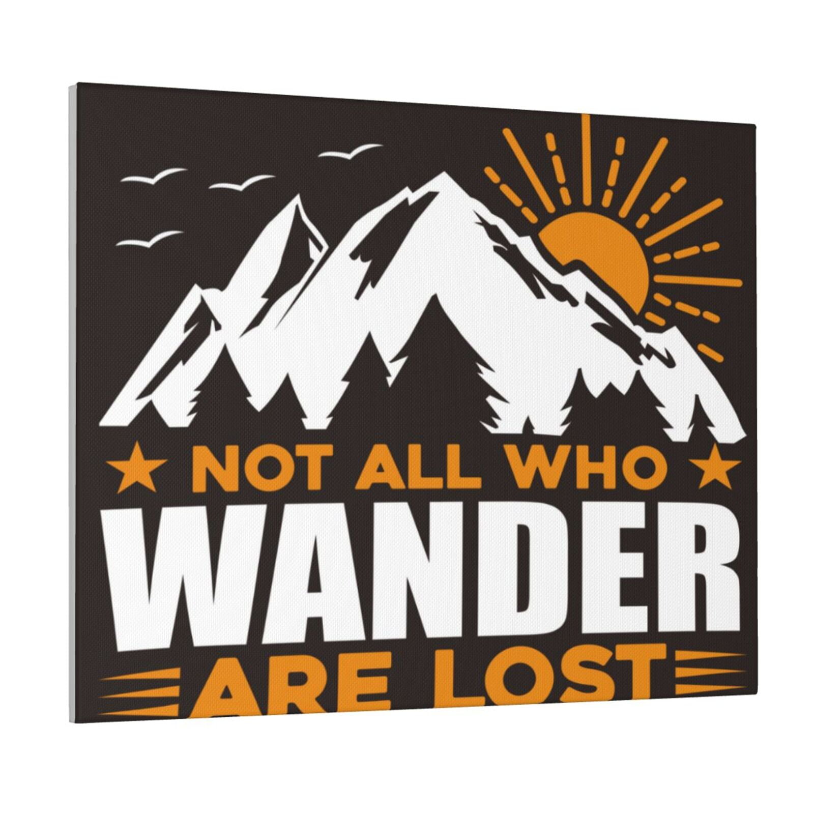 Susaid Not All Who Wander Are Lost4 Pattern Canvas Wall Decor Poster ...