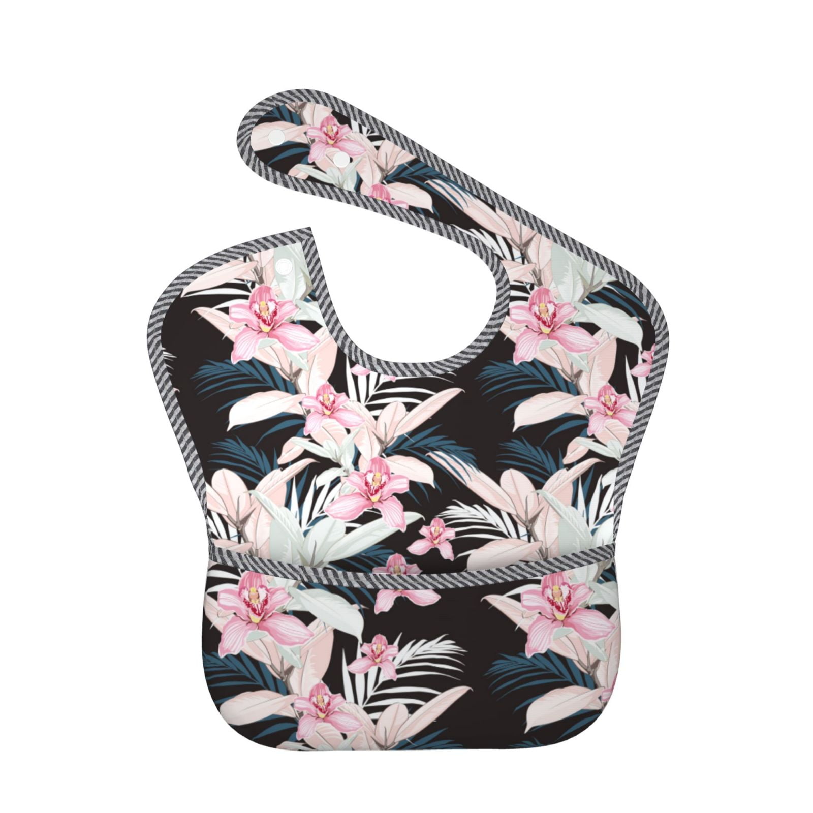 Susaid Orchids Flowers Print Bibs for Babies Toddlers Adjustable ...