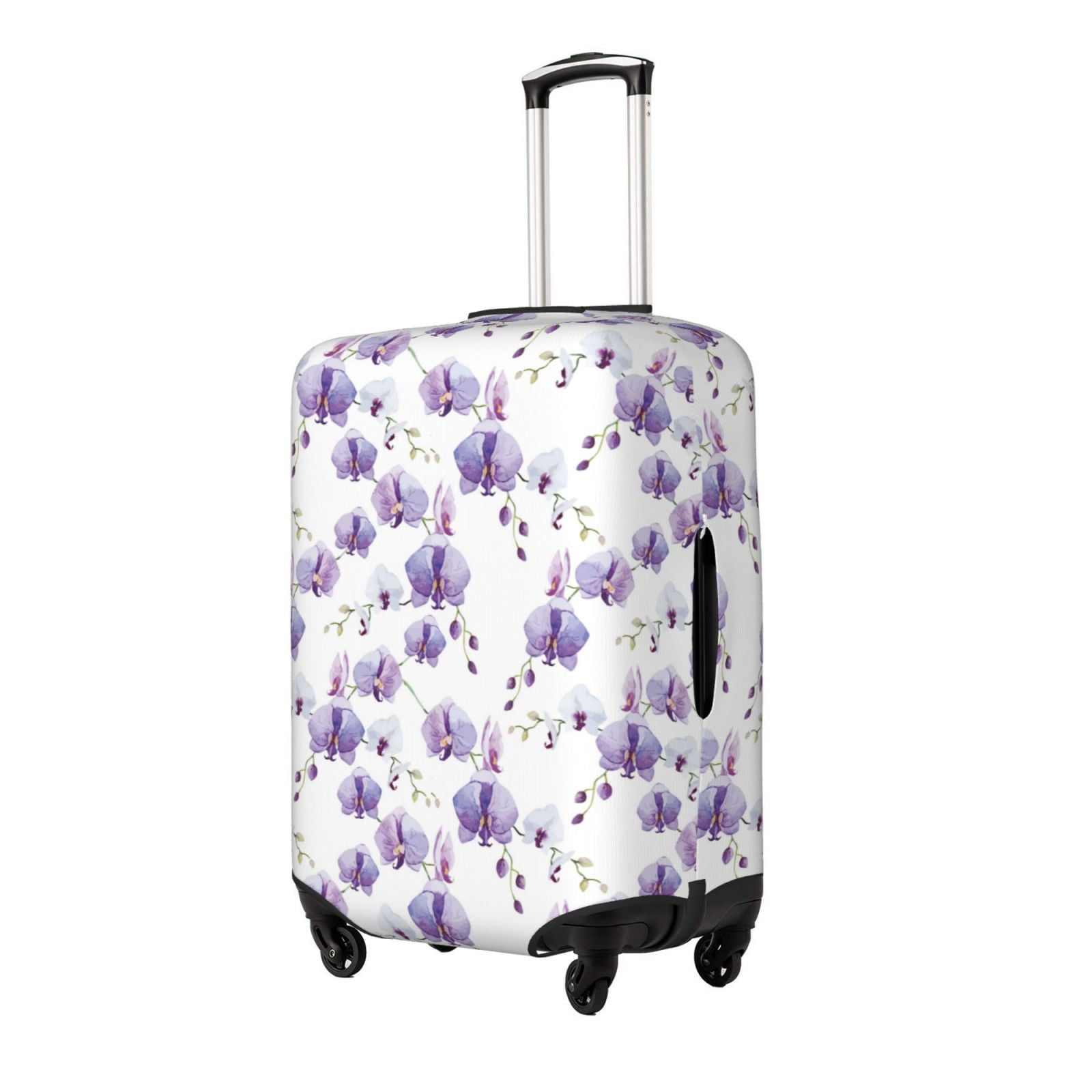 Susaid Orchids Flowers Print Elastic Washable Suitcase Cover with ...