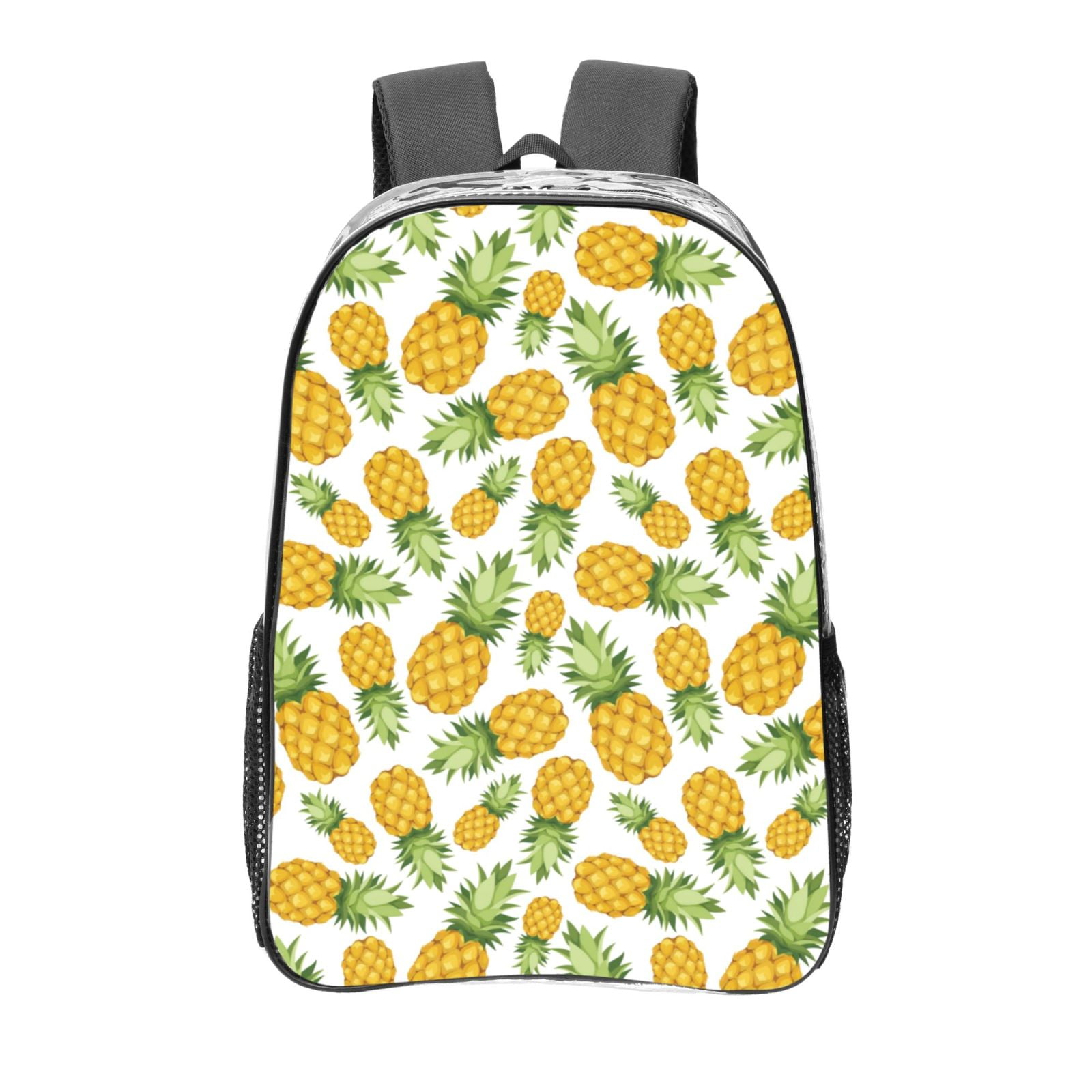 Susaid Pineapple Print Clear Backpack See Through Transparent Plastic ...