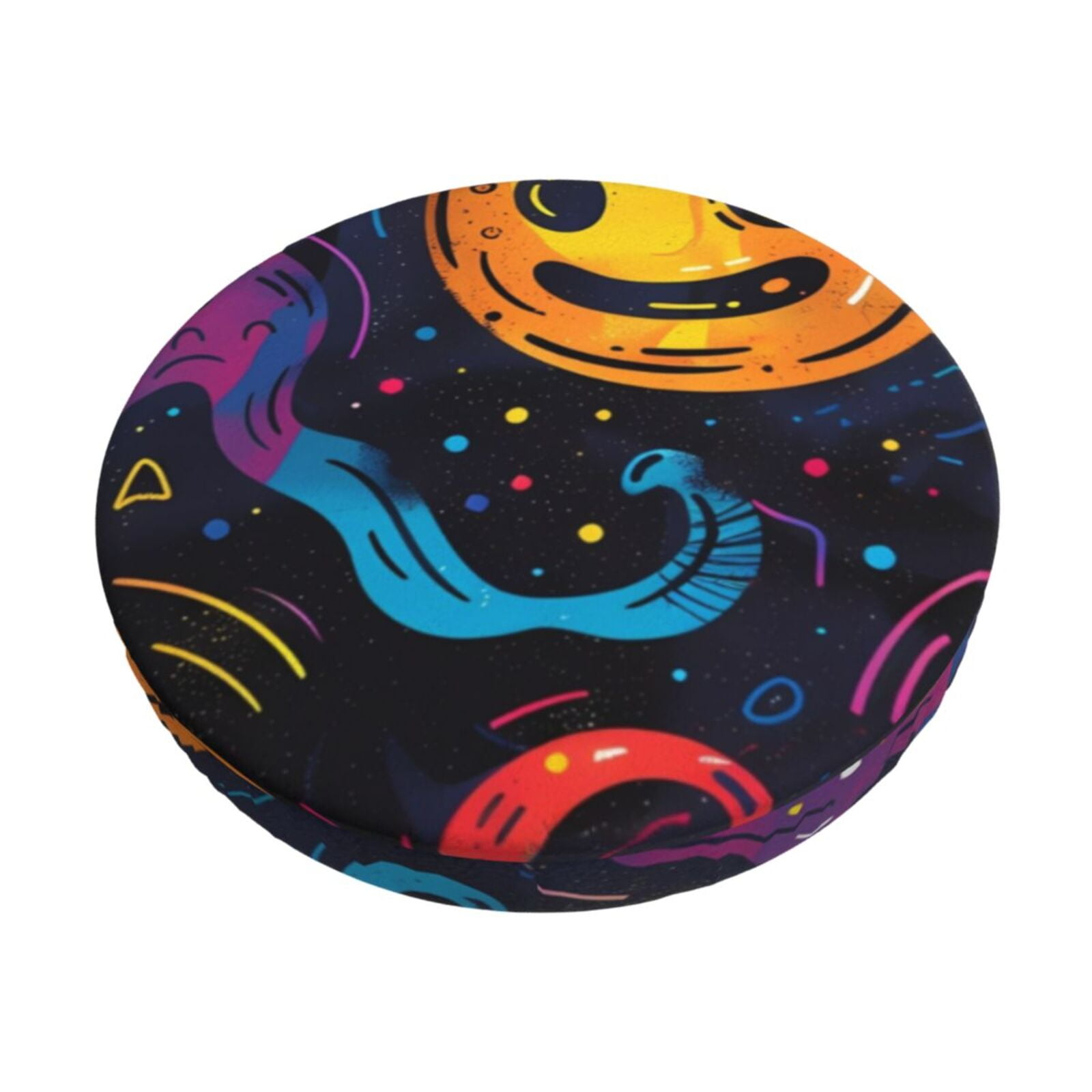 Susaid Playful Ghosts Night Sky Print Elastic Bar Stool Cover ...