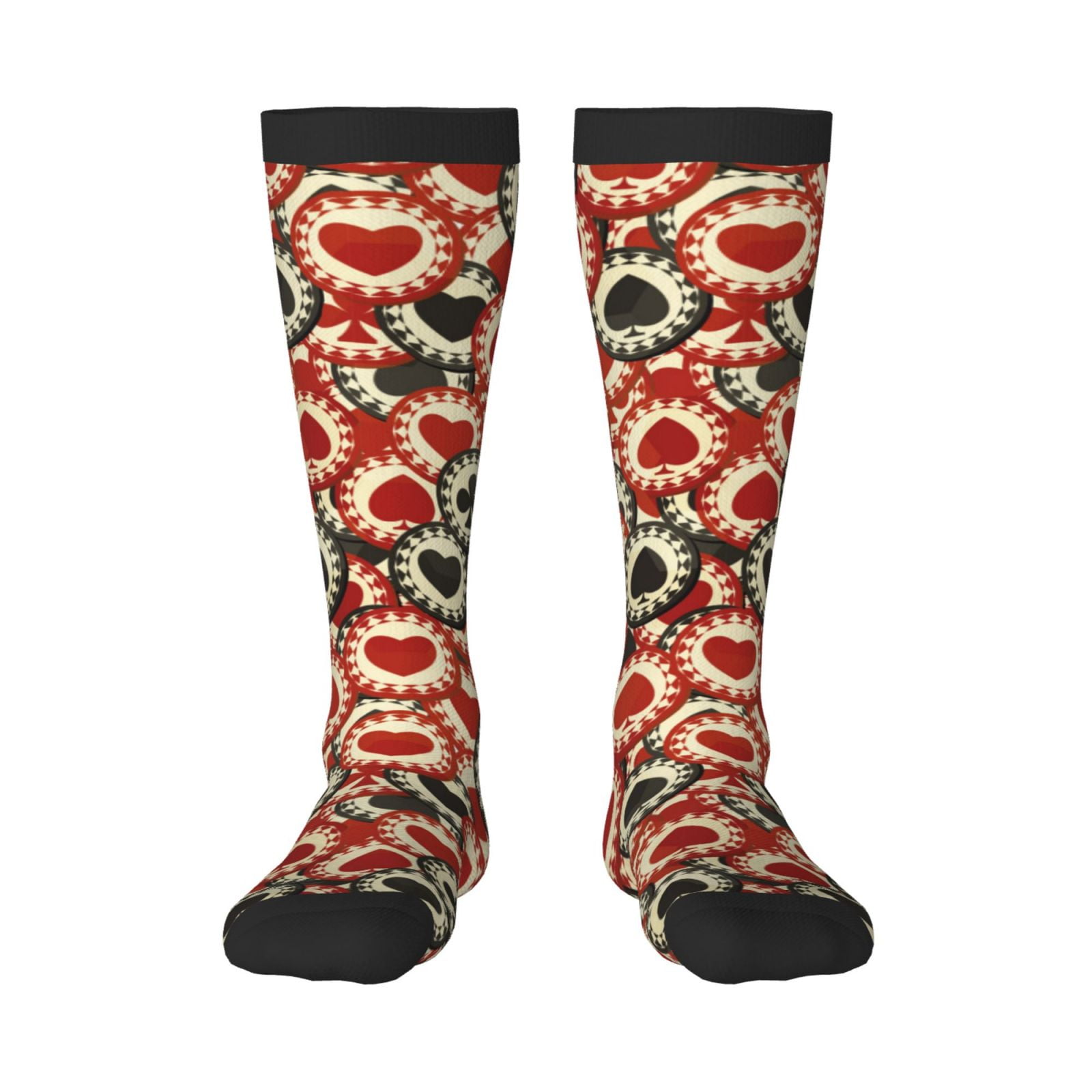 Susaid Poker Chips Print Thermal Winter Socks for Men and Women, Warm ...