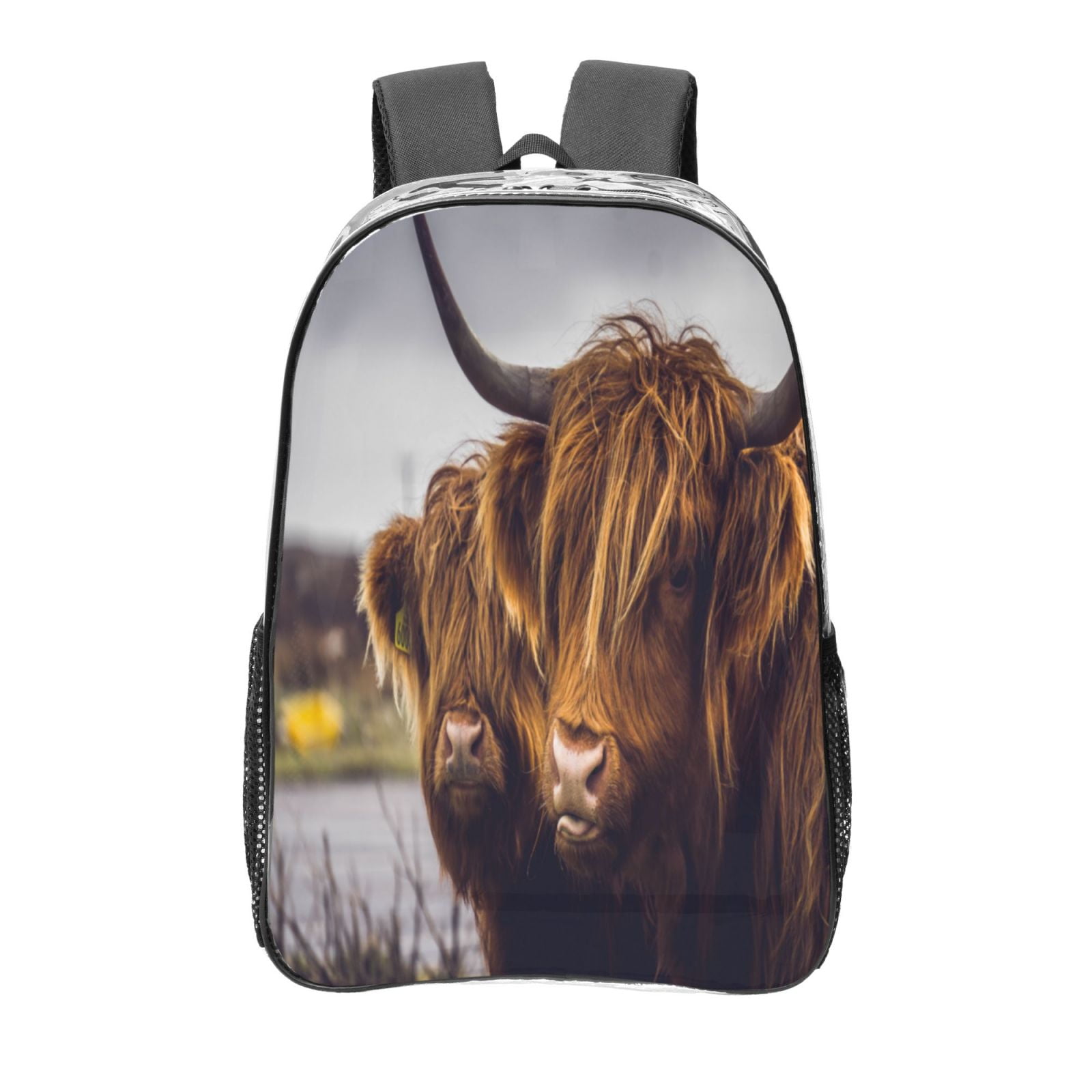 Susaid Portrait Of Cow With Its Baby Cow Print Clear Backpack See ...