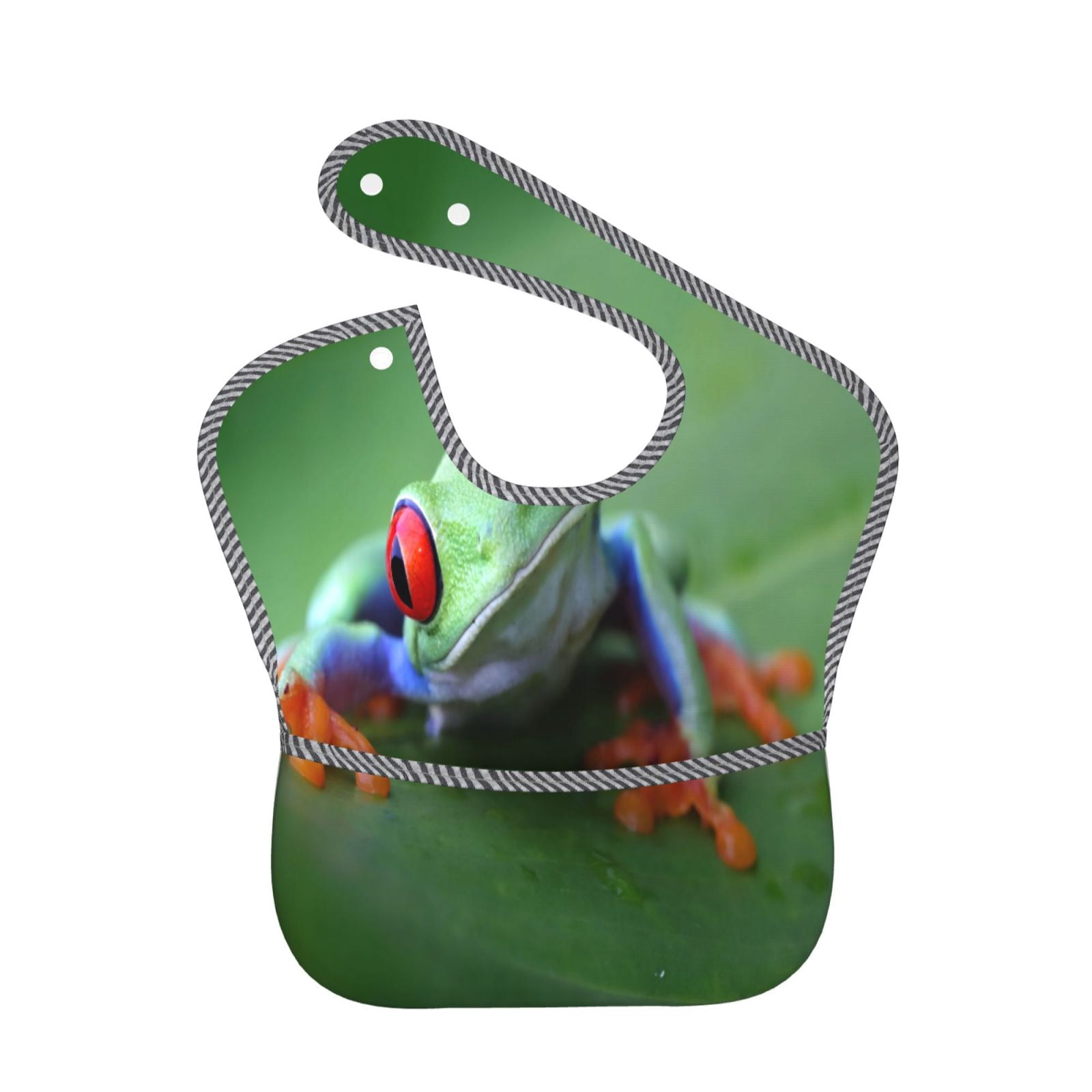 Susaid Red-Eyed Tree Frog-1 Print Bibs for Babies Toddlers Adjustable ...