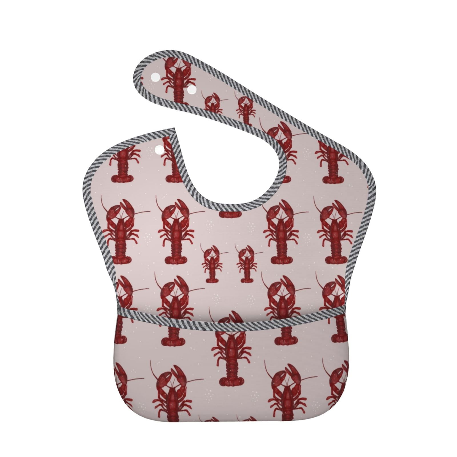 Susaid Red Lobster With Claws Print Bibs for Babies Toddlers Adjustable ...