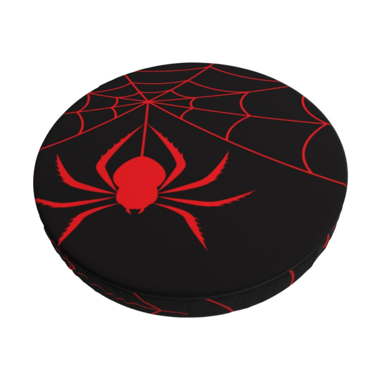 Susaid Red Spider Print Elastic Bar Stool Cover Personalized Washable ...