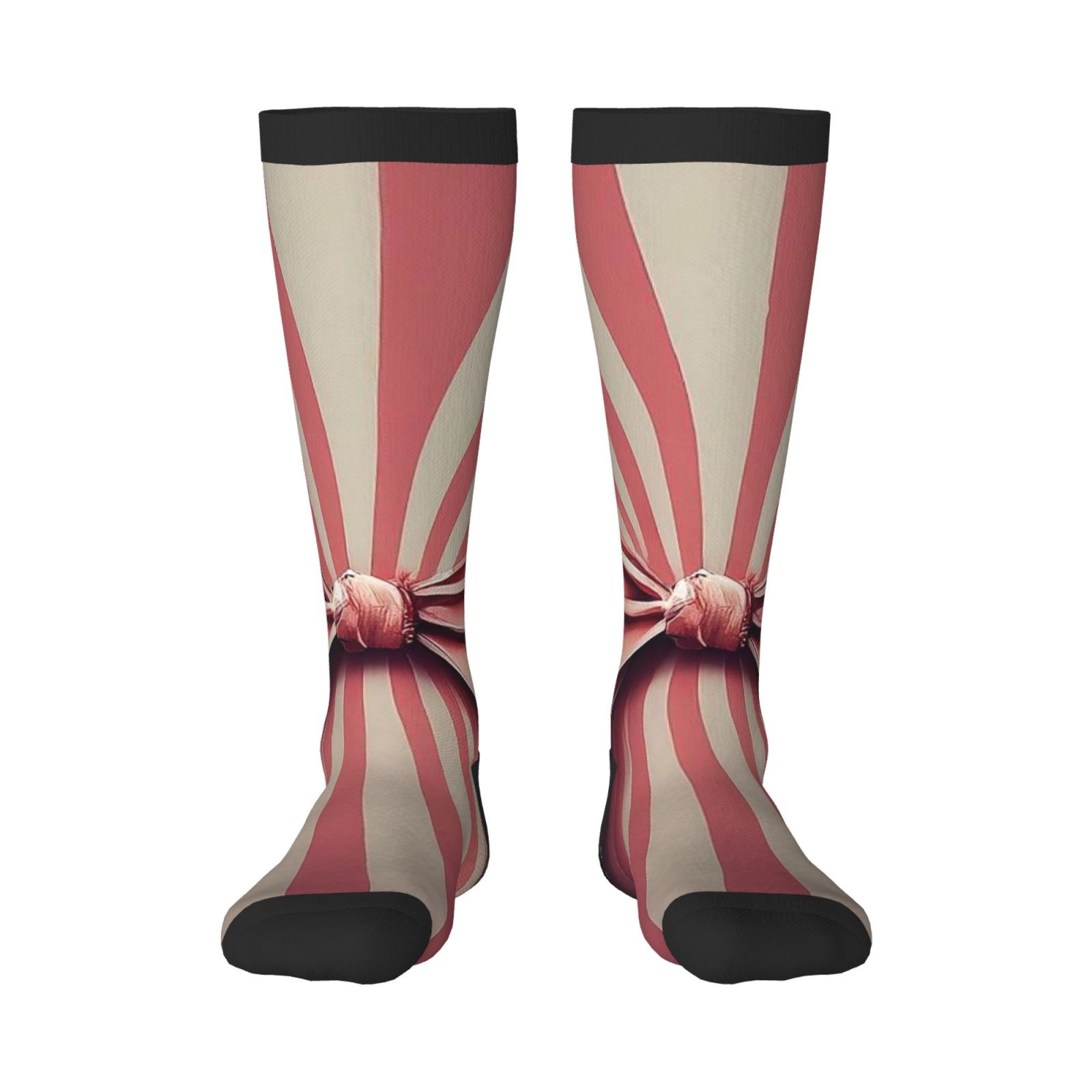 Susaid Retro Bow Print Thermal Winter Socks for Men and Women, Warm ...