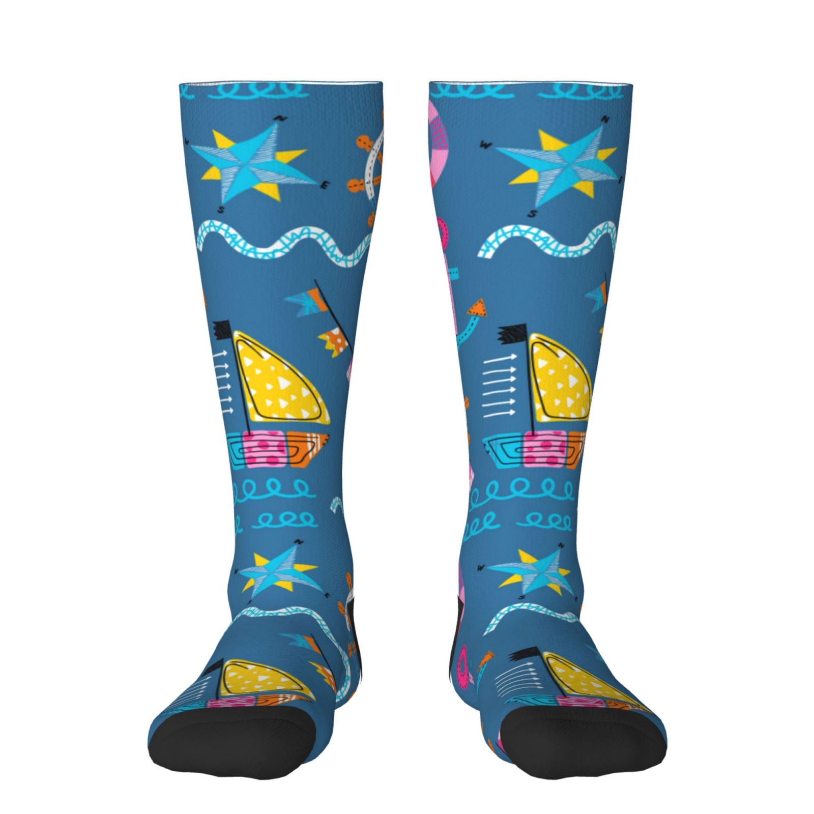 Susaid Sailboat With Sailing Print Thermal Winter Socks for Men and ...