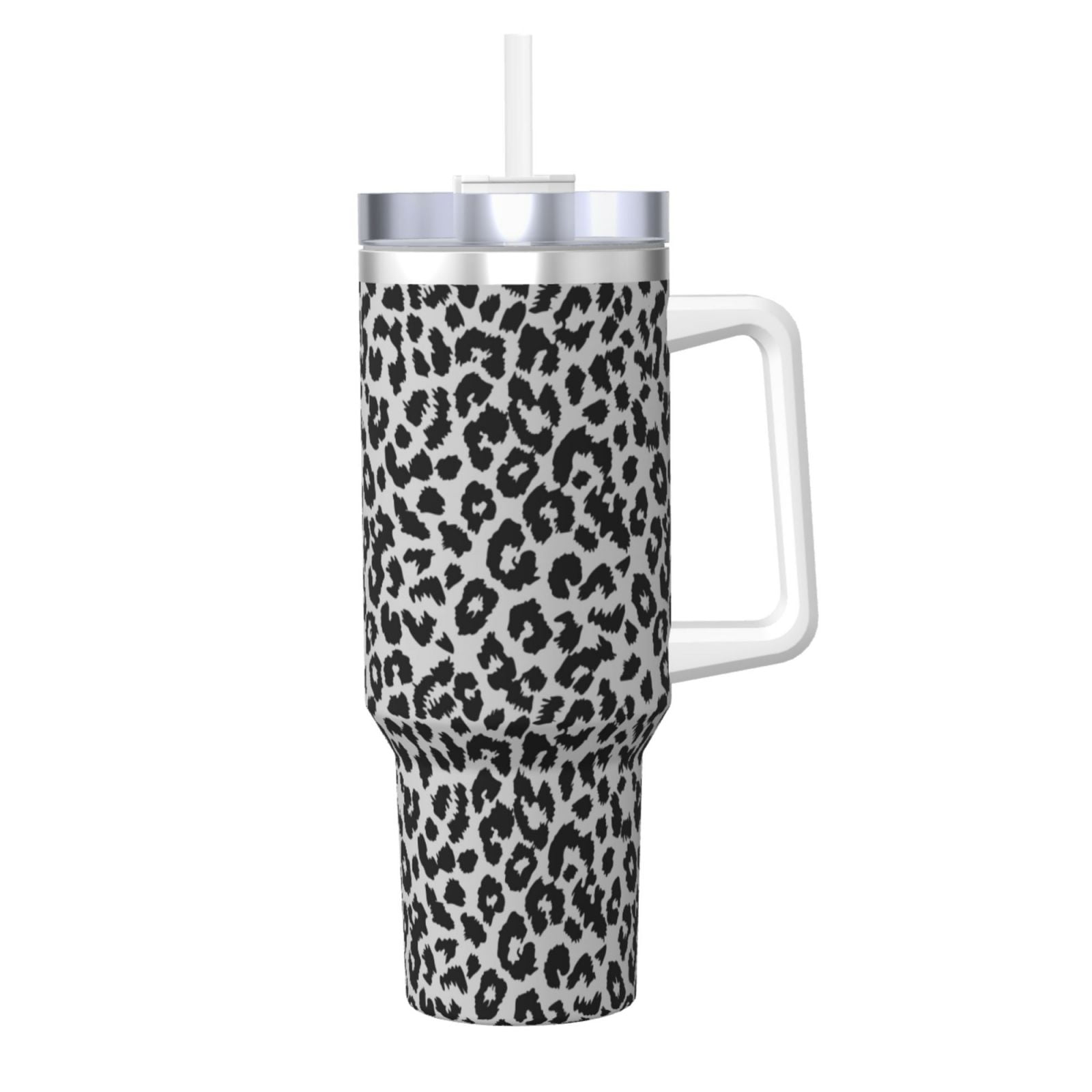Susaid Similar To Leopard Print Print Indoor Outdoor Straw Lid 40oz Ice ...