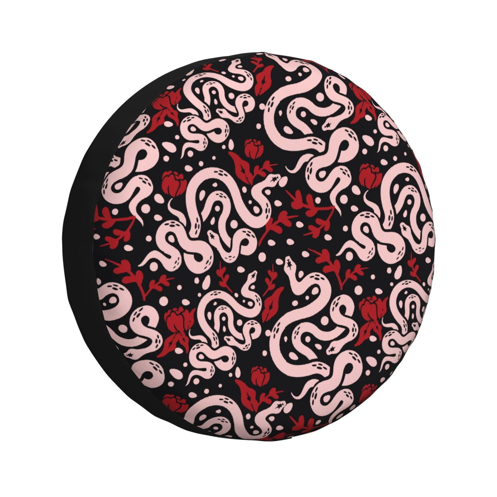 Susaid Snake And Rose Print Water Proof Spare Tire Cover Wheel Tire ...