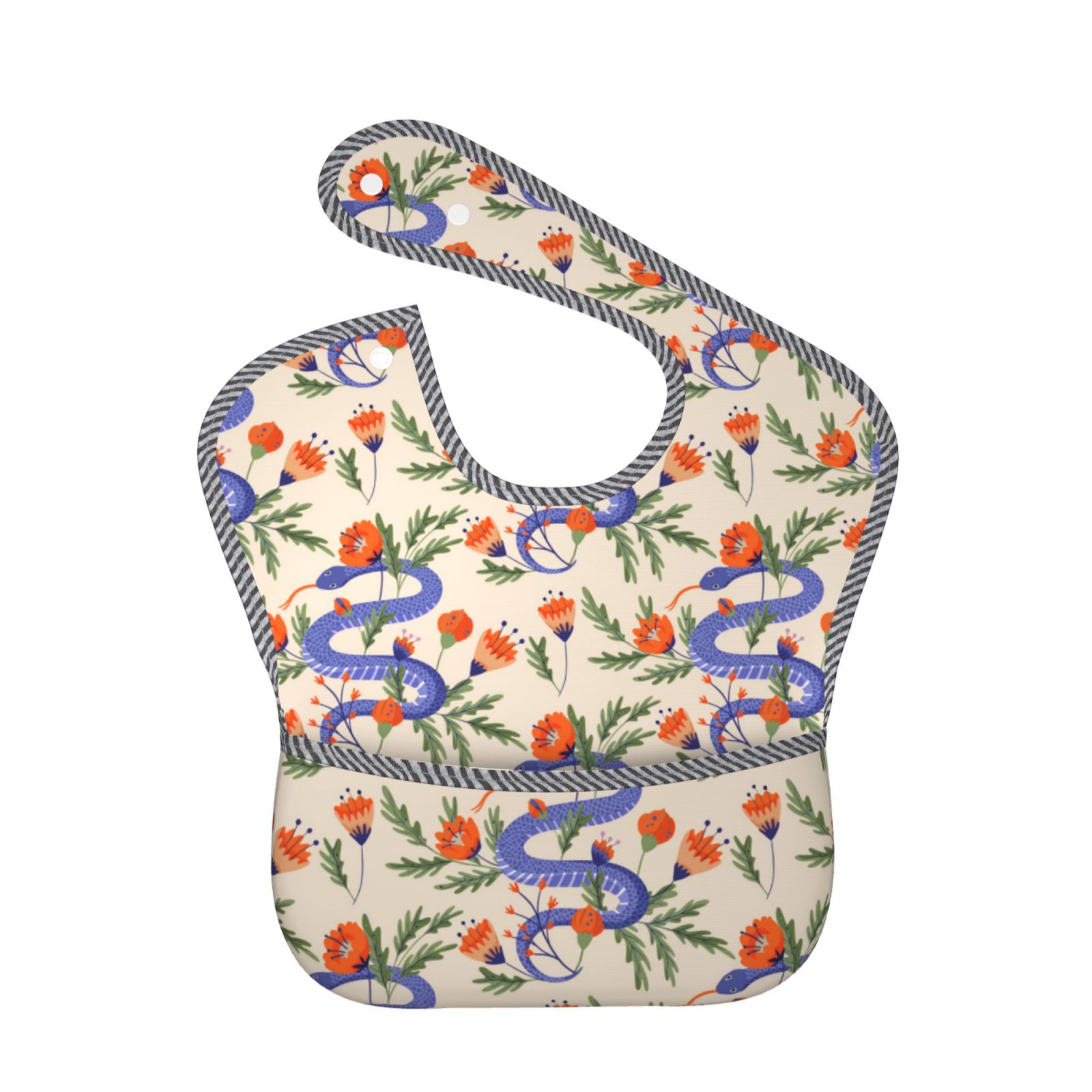 Susaid Snake Print Bibs for Babies Toddlers Adjustable Waterproof Free ...