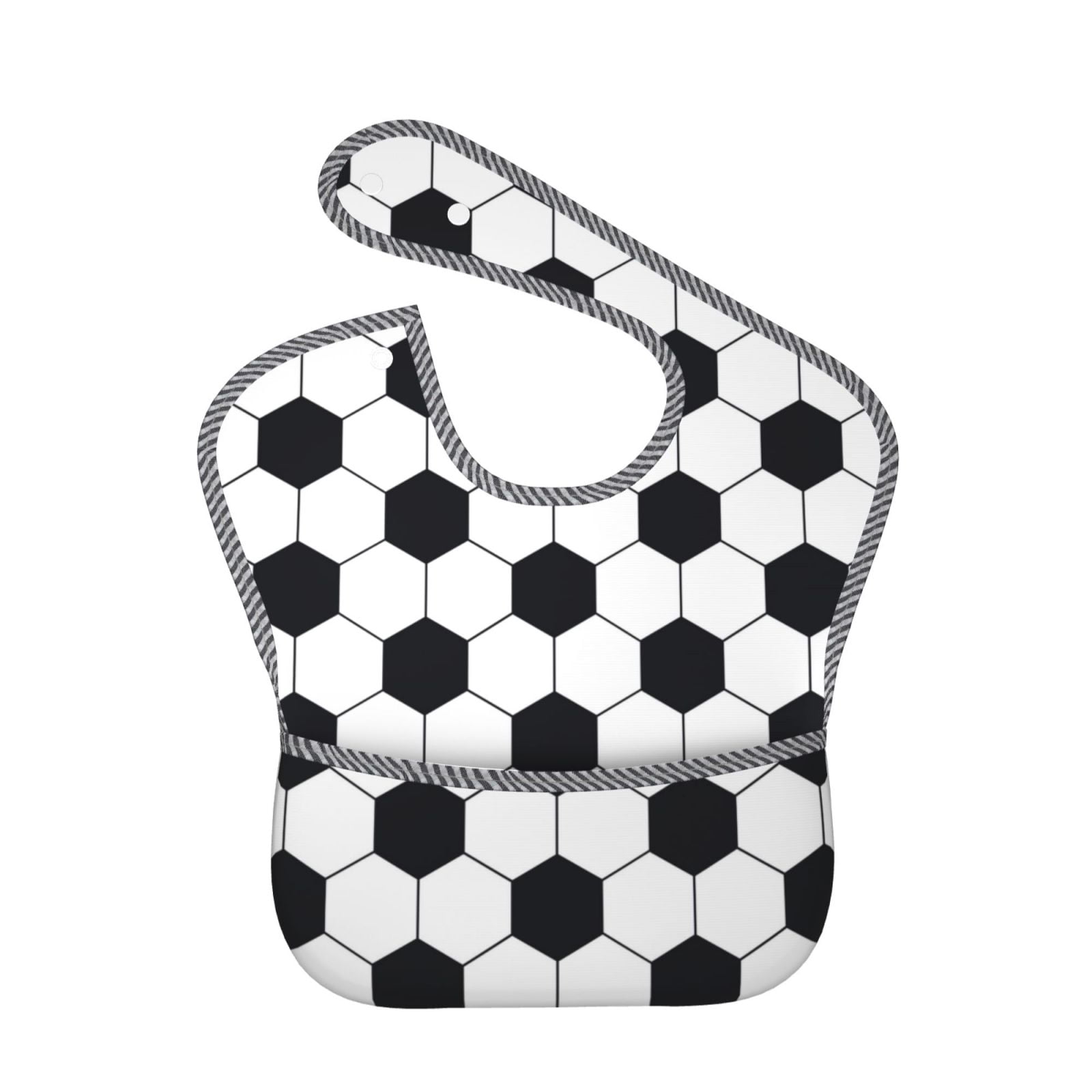 Susaid Soccer Ball Print Bibs for Babies Toddlers Adjustable Waterproof ...
