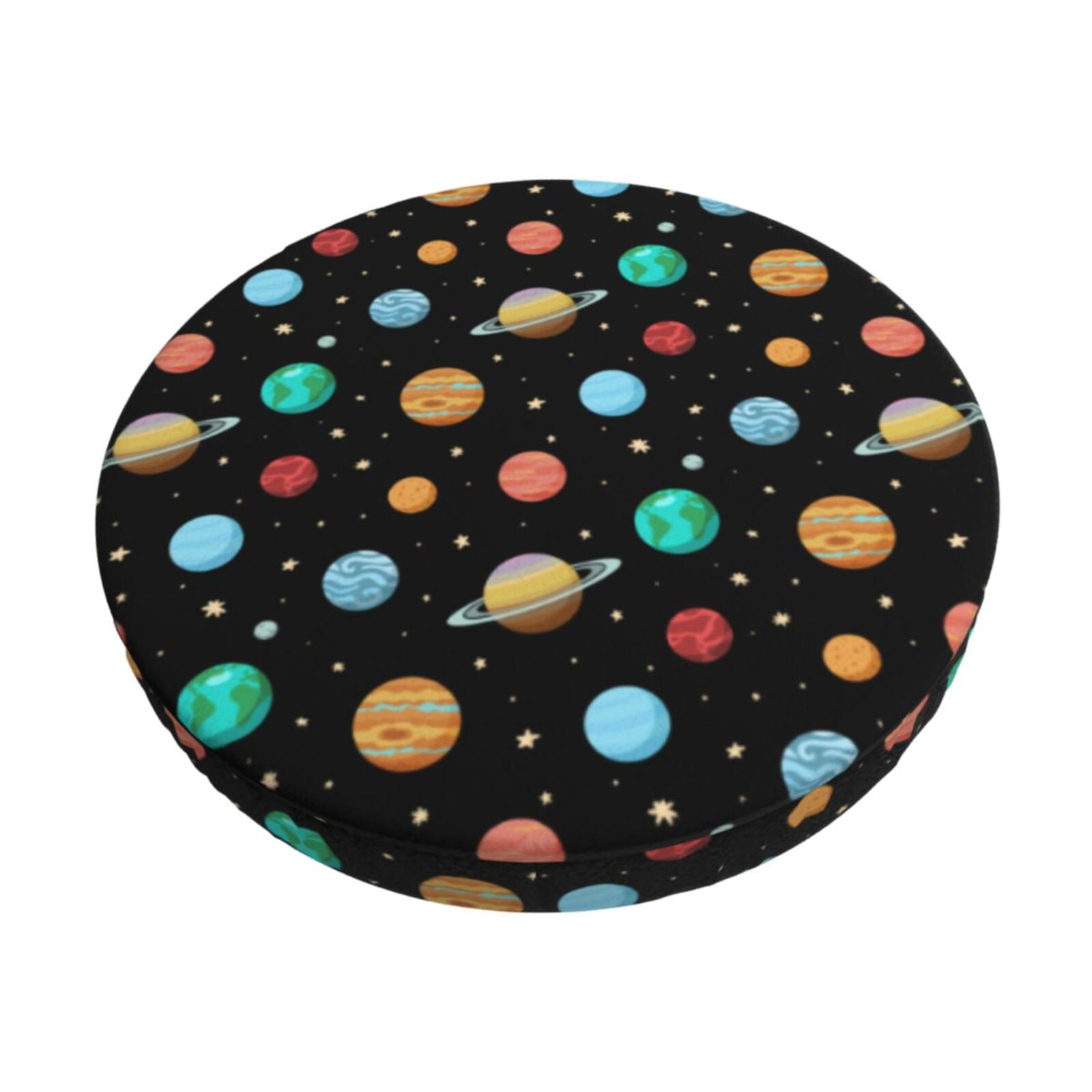 Susaid Solar System Planets Space Print Elastic Bar Stool Cover ...