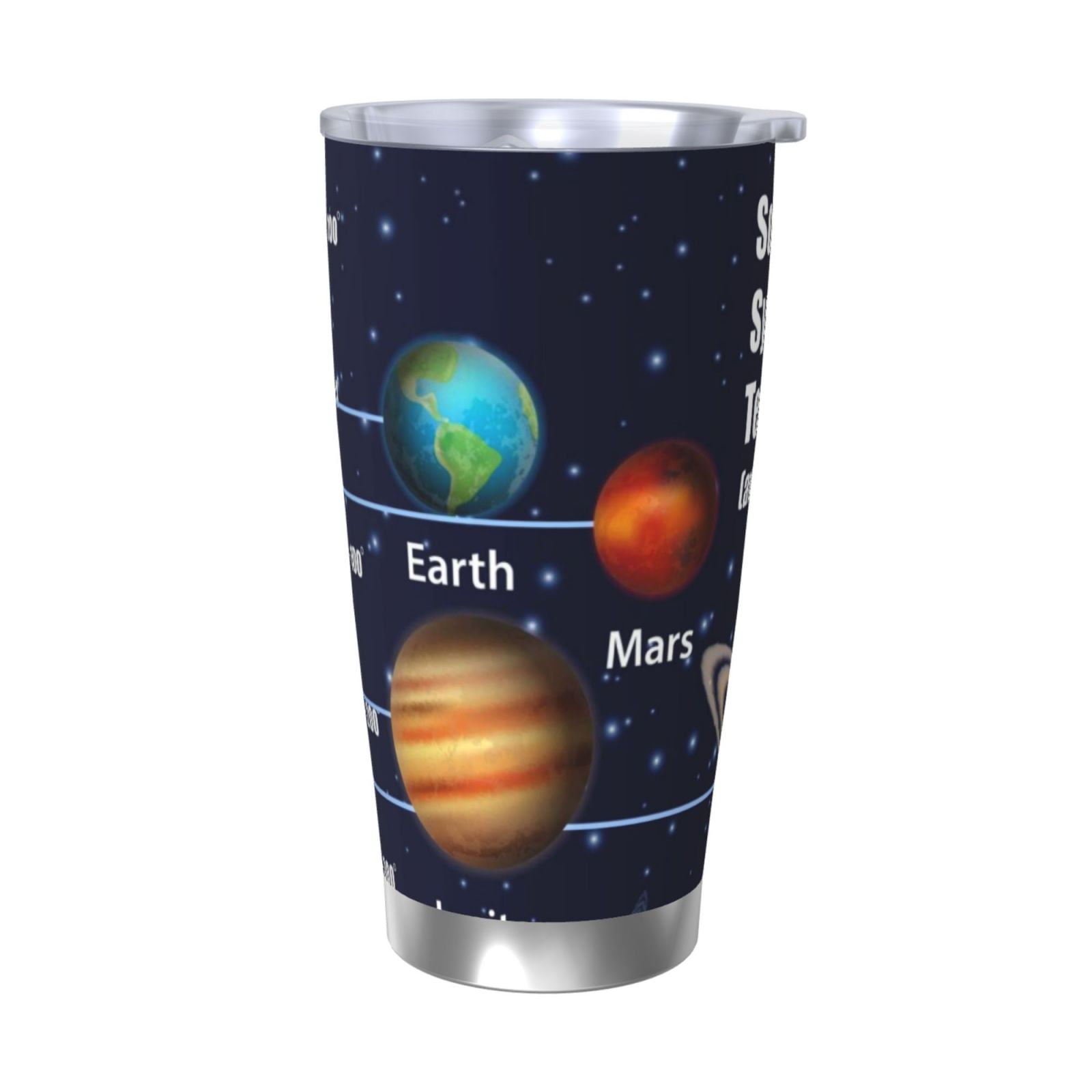 Susaid Solar System Print 20oz Car Cup,Insulated Coffee Cup Fully Spill ...