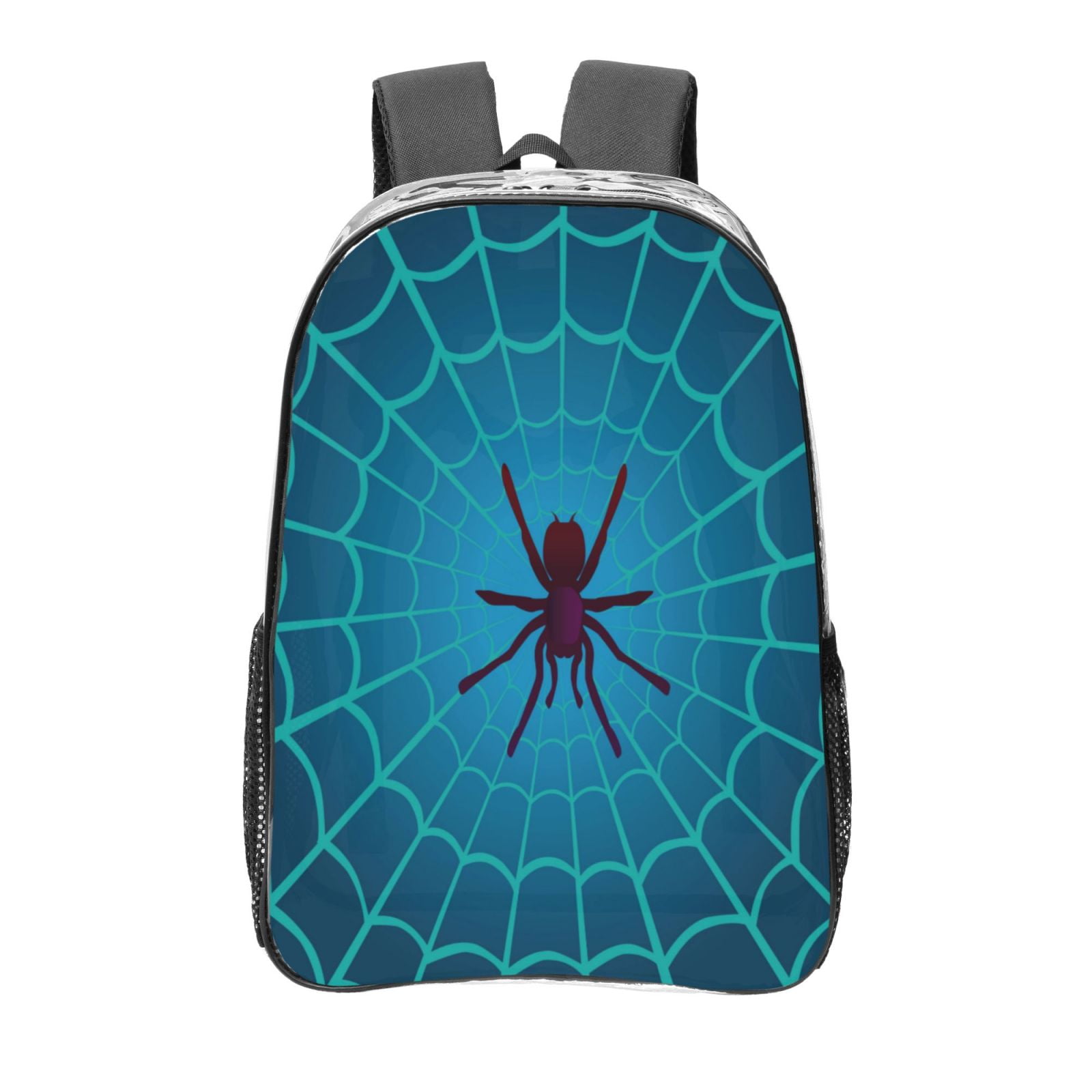 Susaid Spider And Cobweb Print Clear Backpack See Through Transparent ...