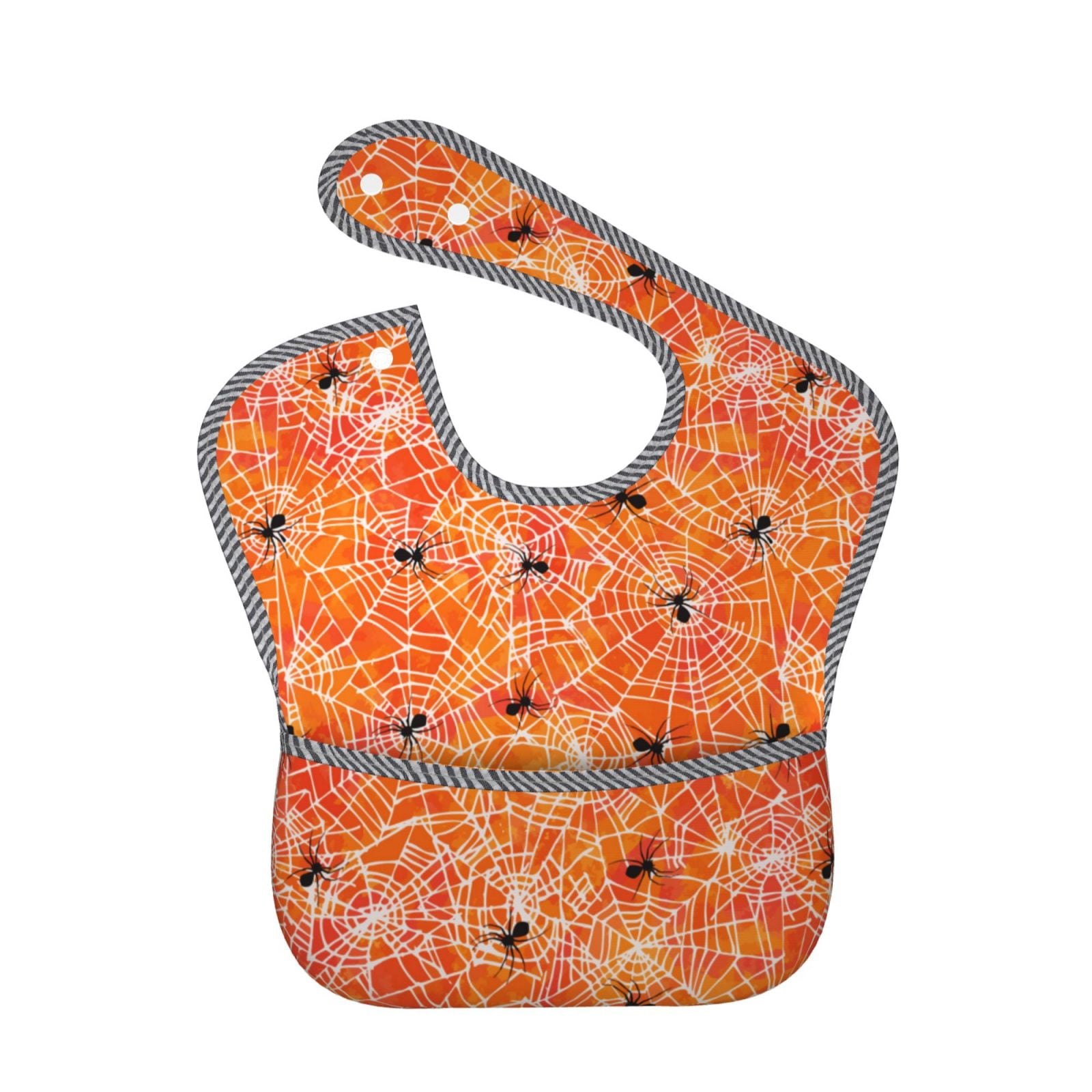 Susaid Spider Print Bibs for Babies Toddlers Adjustable Waterproof Free ...