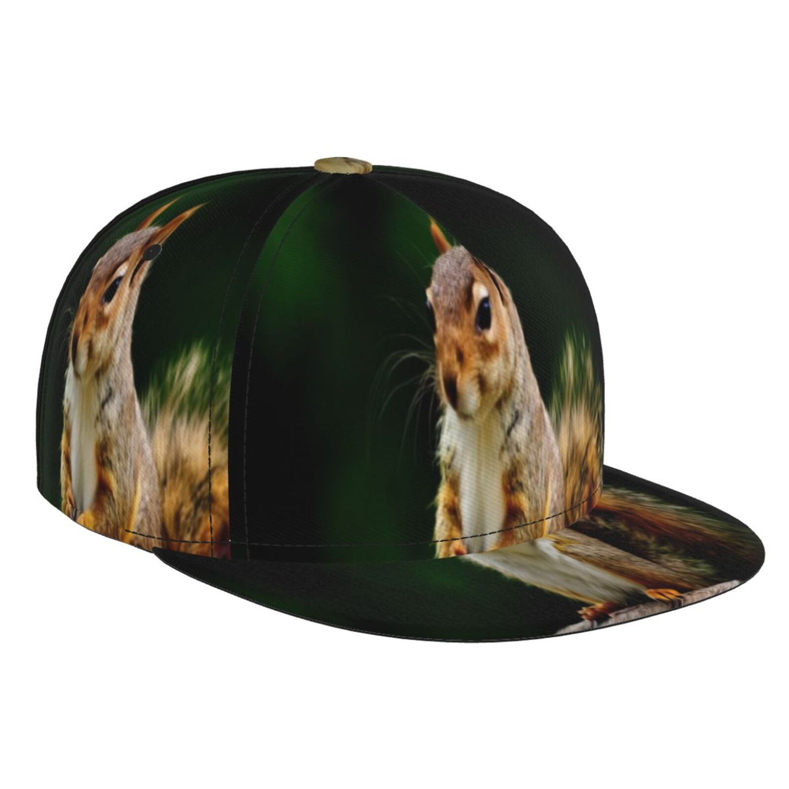 Susaid Squirrels Eating Peanuts On The Tree Print Baseball Cap Hip Hop ...